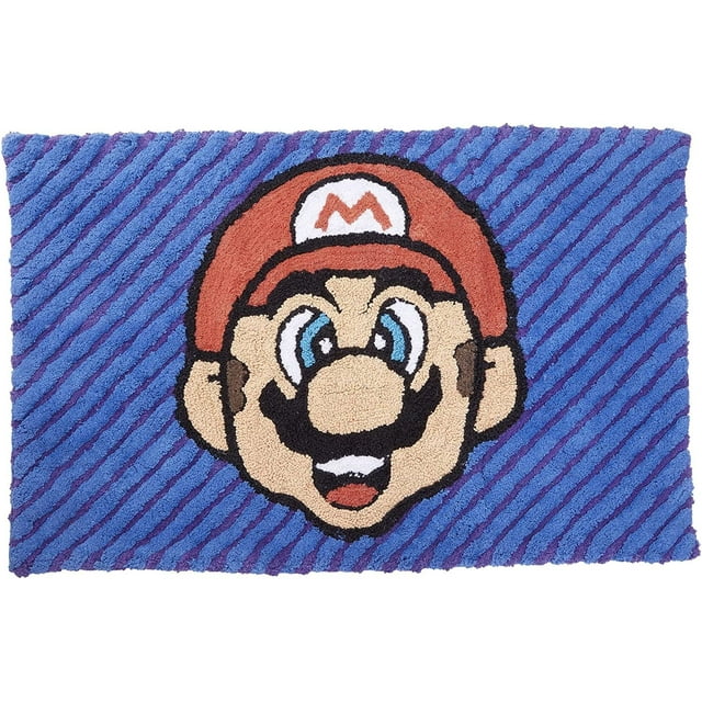 Nintendo Super Mario Video Game Toy, Kids Bedroom Carpet Accent Rug, 4. ...