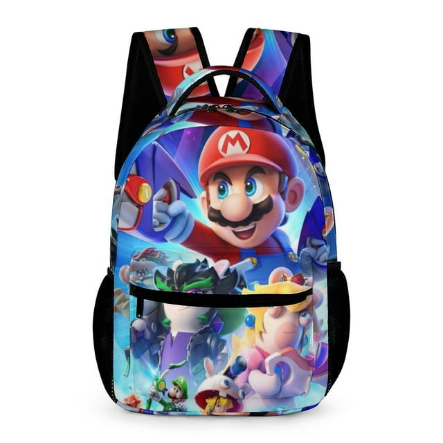 Super Mario Casual Shoulder Bag Lightweight Prints Book Bag Rucksack ...