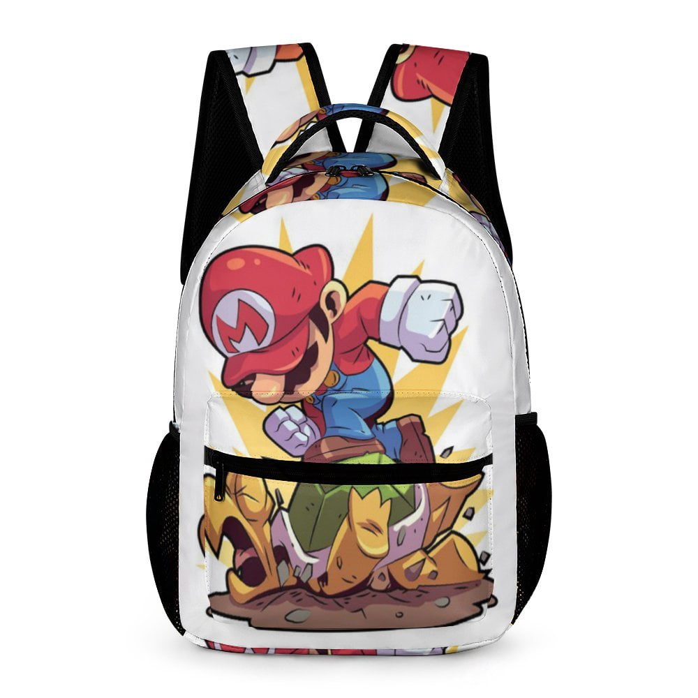 Super Mario Casual Shoulder Bag Lightweight Prints Book Bag Rucksack ...