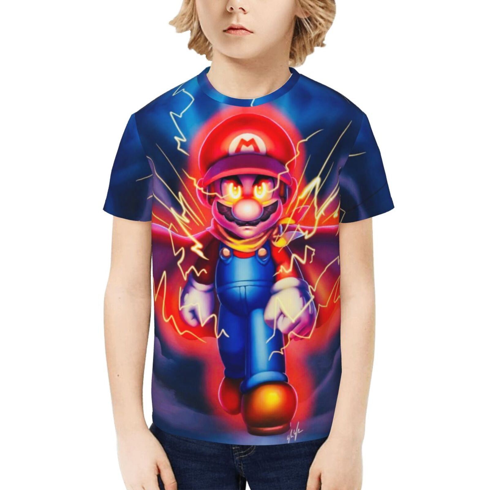 Super Mario Kids T-Shirt 3d Printed Graphic T-Shirts Boys And Girls ...