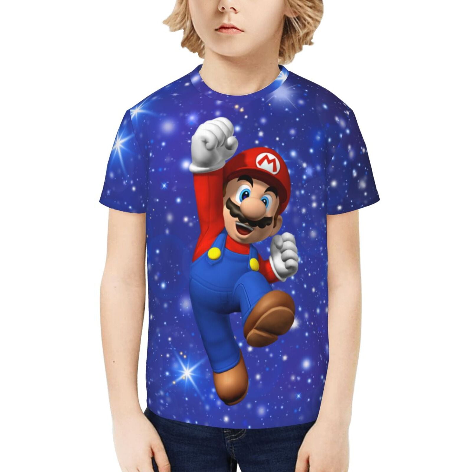 Super Mario Kids T-Shirt 3d Printed Graphic T-Shirts Boys And Girls ...