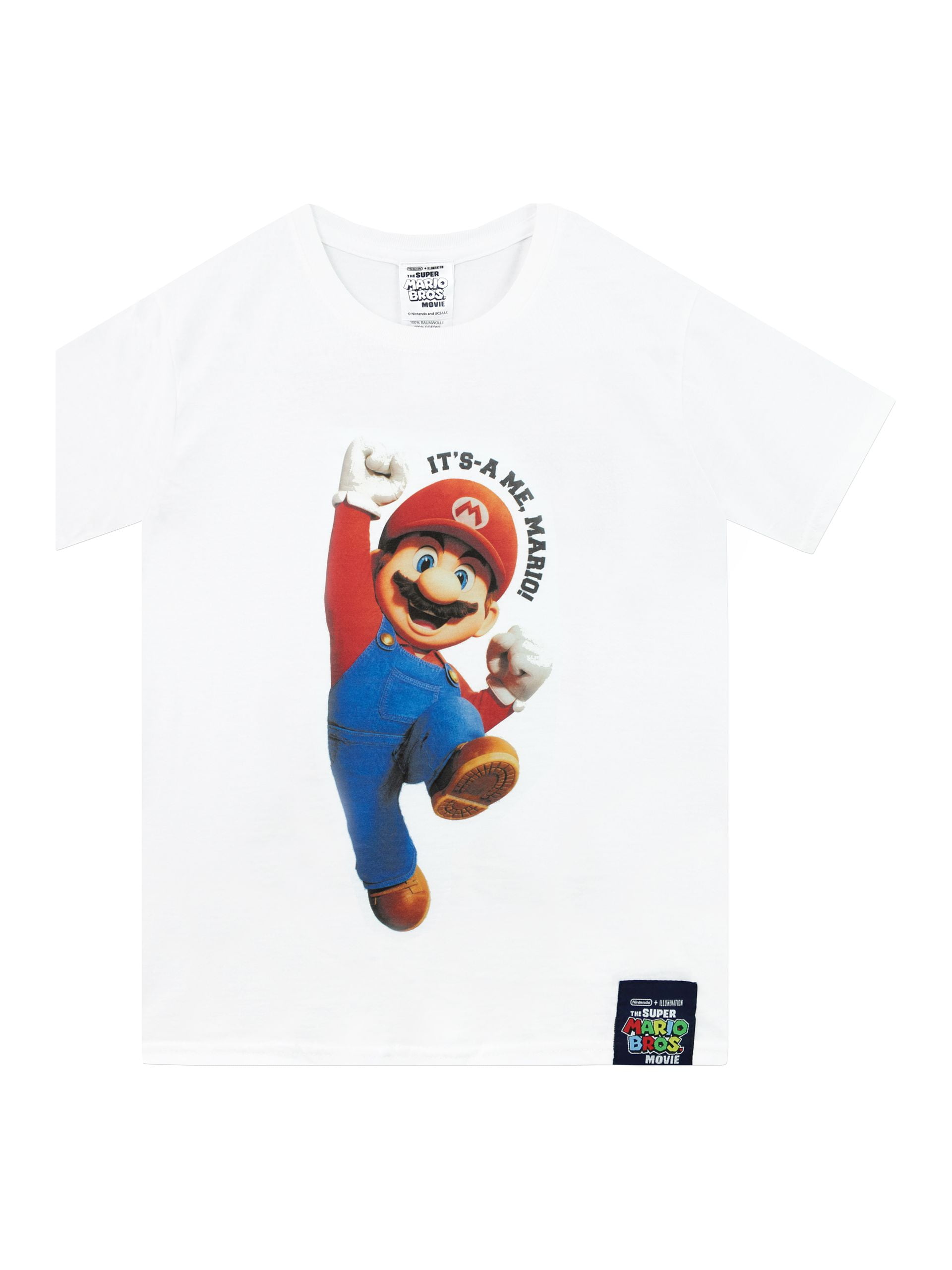 Super Mario Kids T-Shirt White Sizes 4-14 - Walmart.com