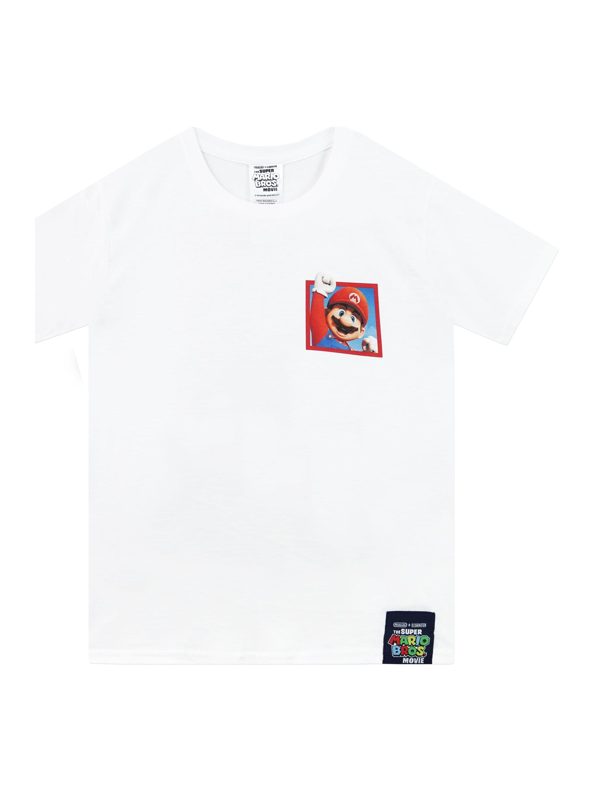 Super Mario Kids T-Shirt White Sizes 4-14 - Walmart.com