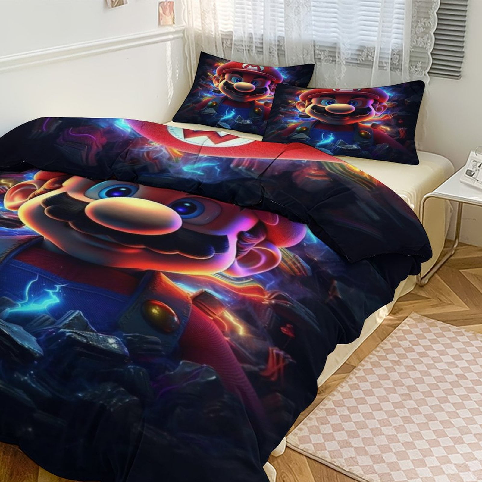 Super Mario Kids Twin Bed in a Bag, Comforter and Sheets,Cartoon ...