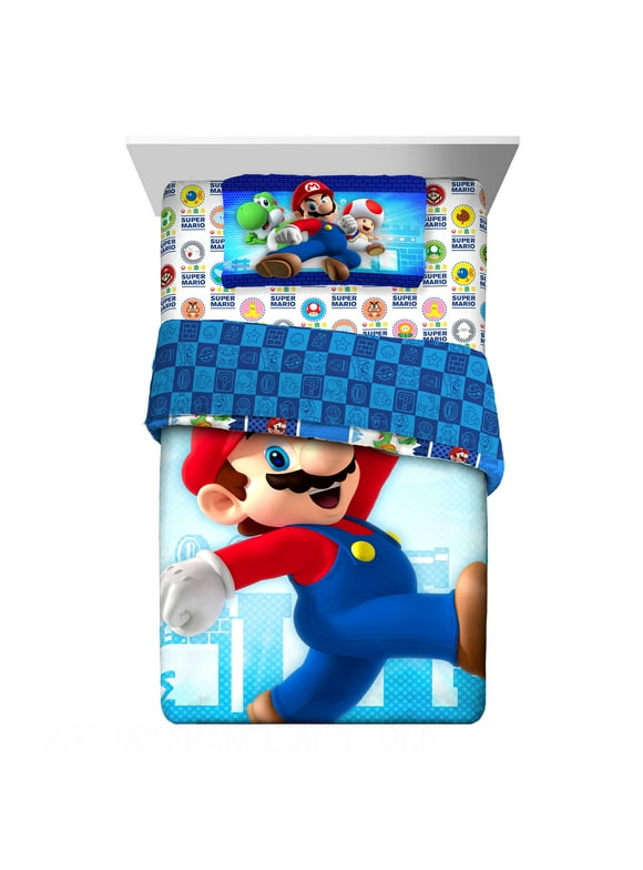 Super Mario Bedding in Super Mario Home & Bedding - Walmart.com