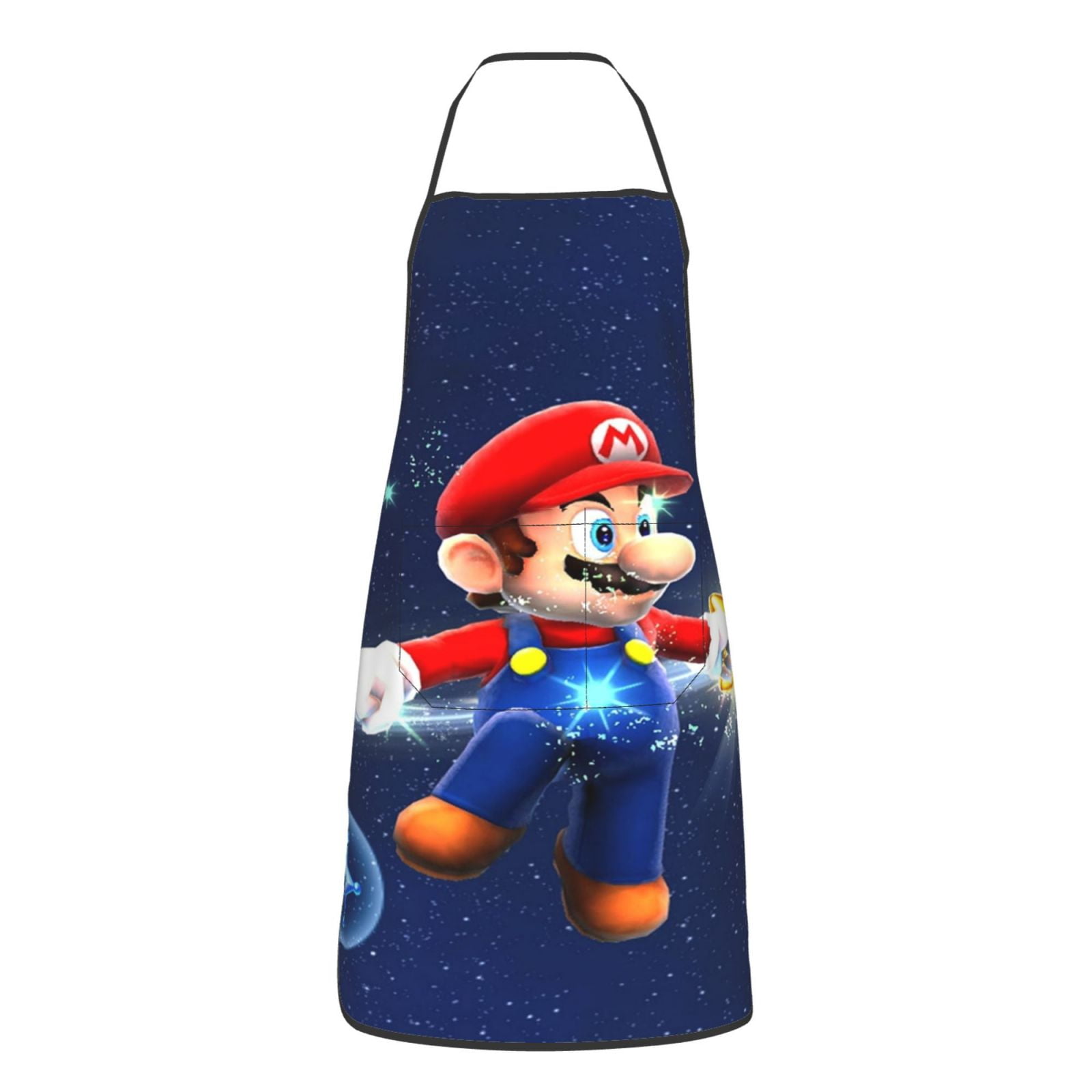Super Mario Kitchen Apron,for with Pockets Washable Aprons for Baking ...