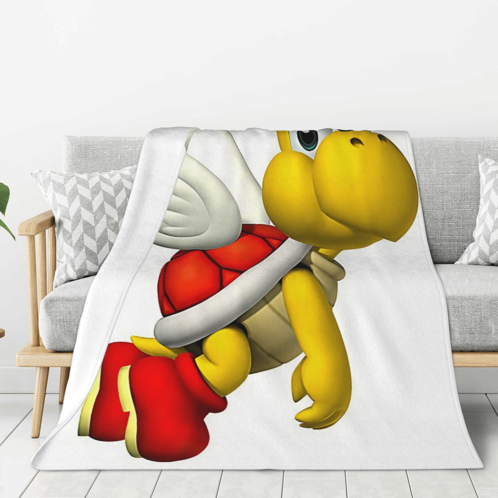 Super-Mario Koopa Paratroopa Blanket for Couch - Super Soft Cozy ...