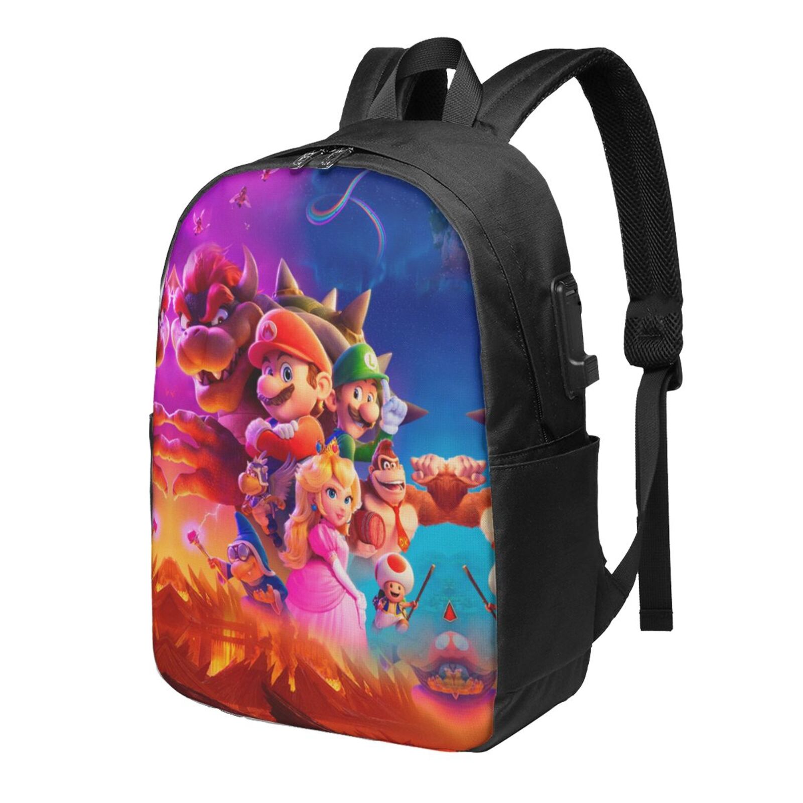 Super Mario Laptop Backpack,Business Travel Laptops Backpack with USB ...