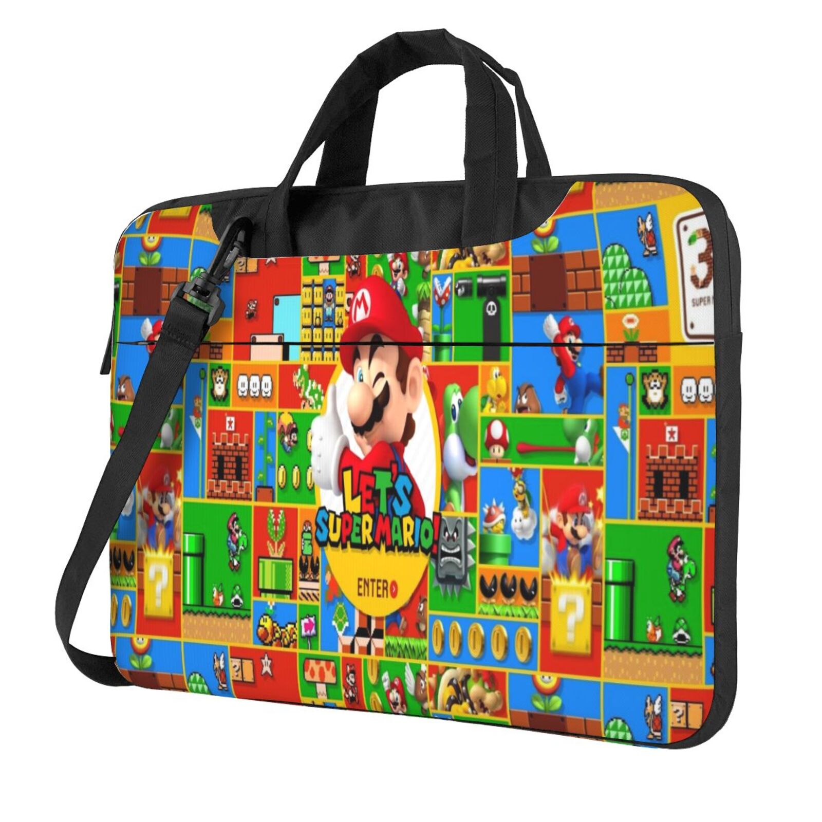 Super Mario Laptop Bag Laptop Case Shoulder Laptop Bag with Padded ...