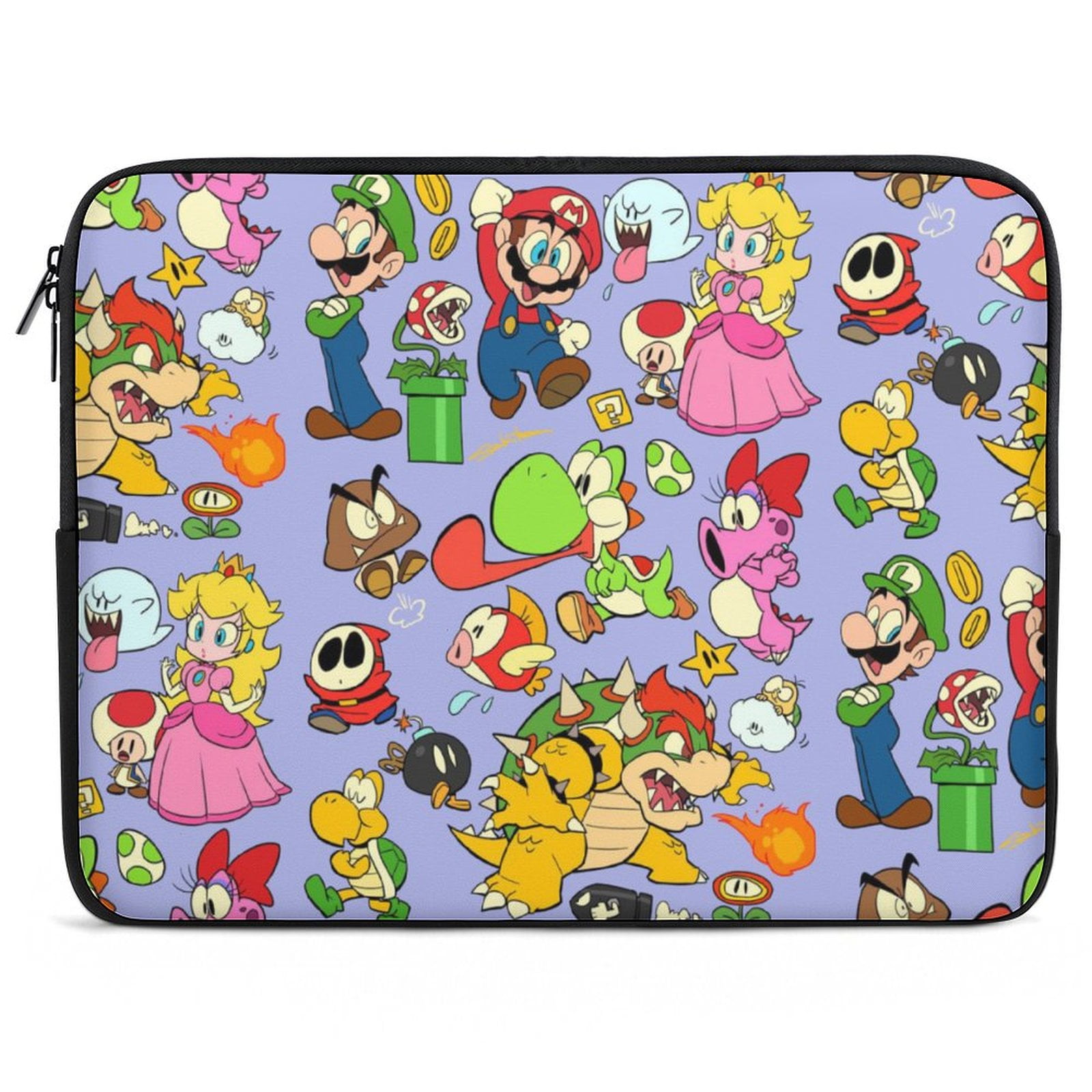 Super Mario Laptop Sleeve Lightweight Computer Cover Bag 12inch Durable ...
