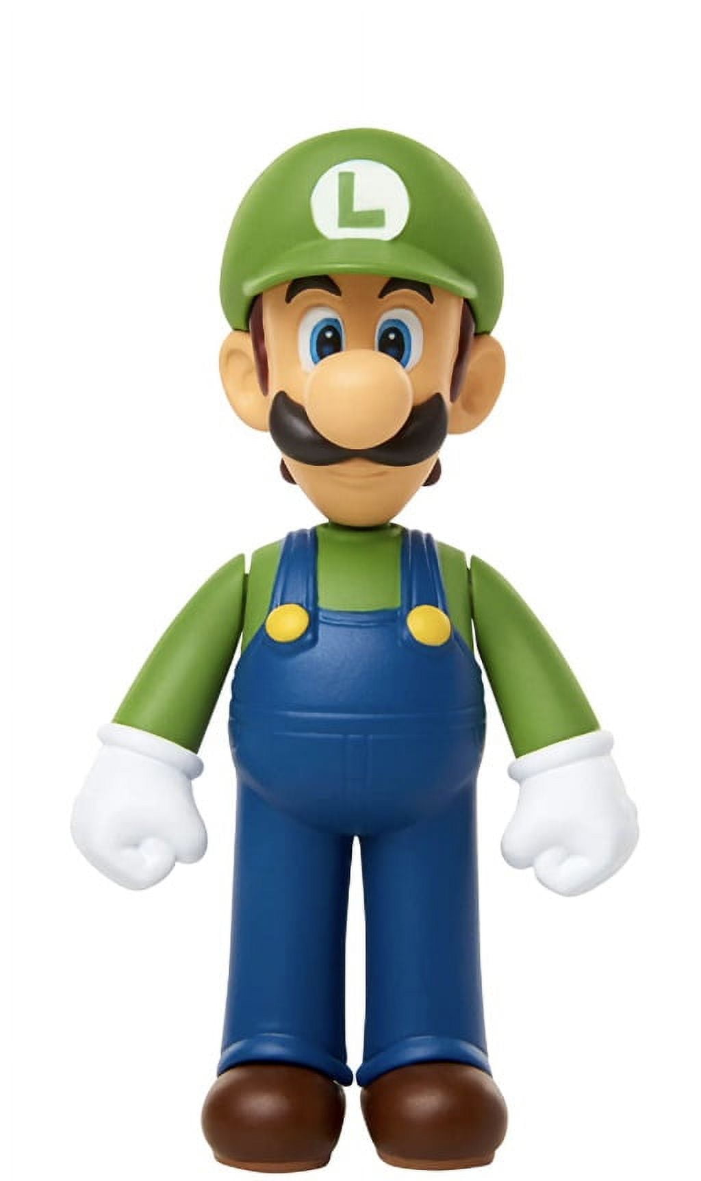 Super Mario Large Figure Collection: Luigi Figure (4in) - Walmart.com