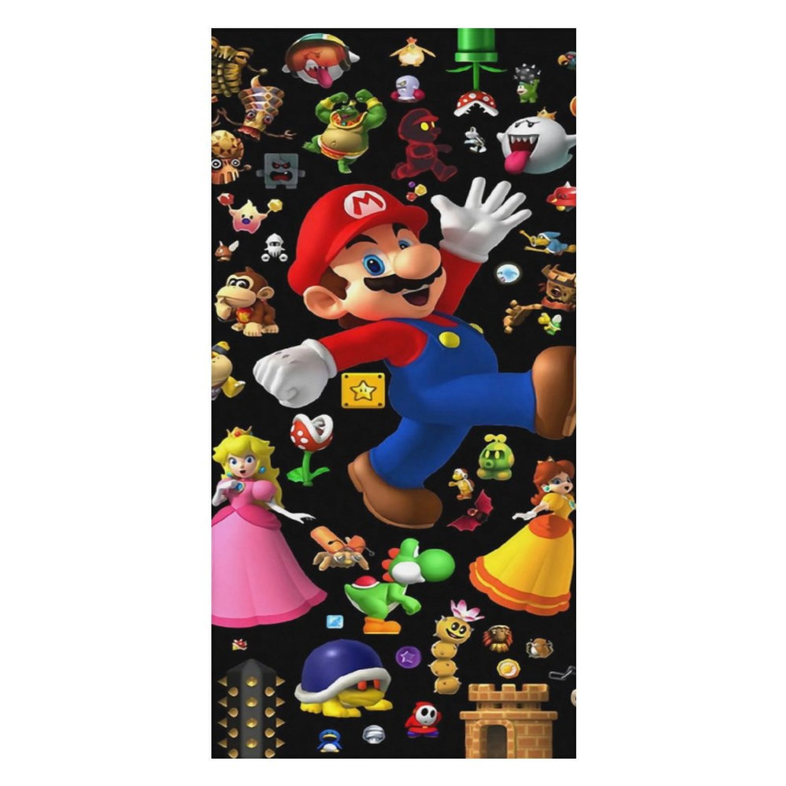 Super Mario Large size beach towel double-sided velvet quick-drying ...