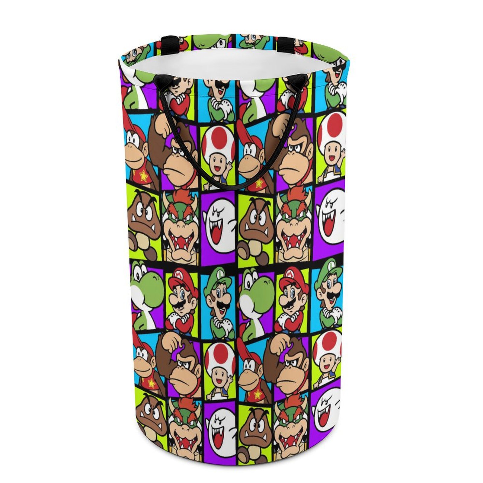 Super Mario Laundry Basket Hamper Holder Portable 86L Tall Collapsible ...