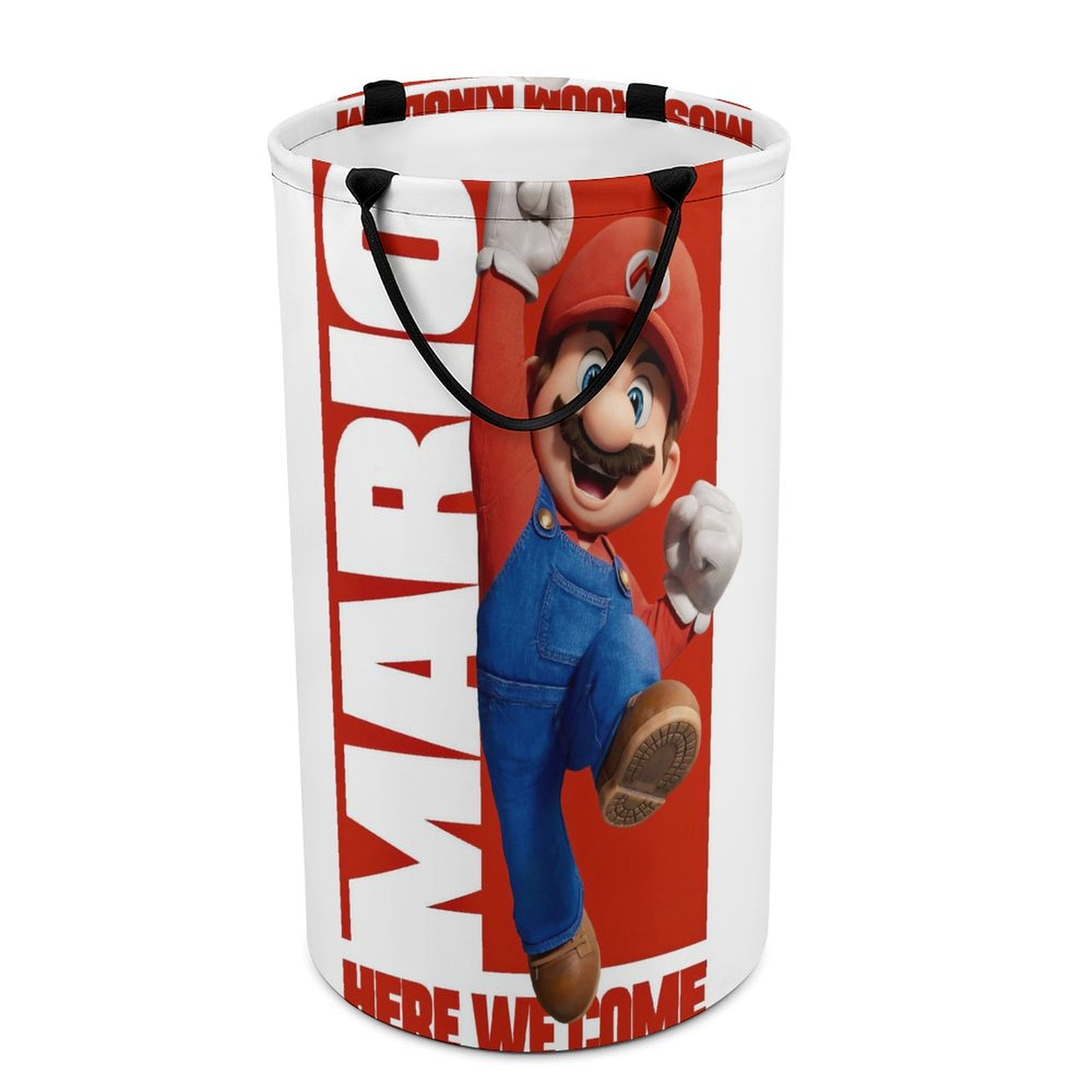 Super Mario Laundry Basket Hamper Holder Portable 86L Tall Collapsible ...