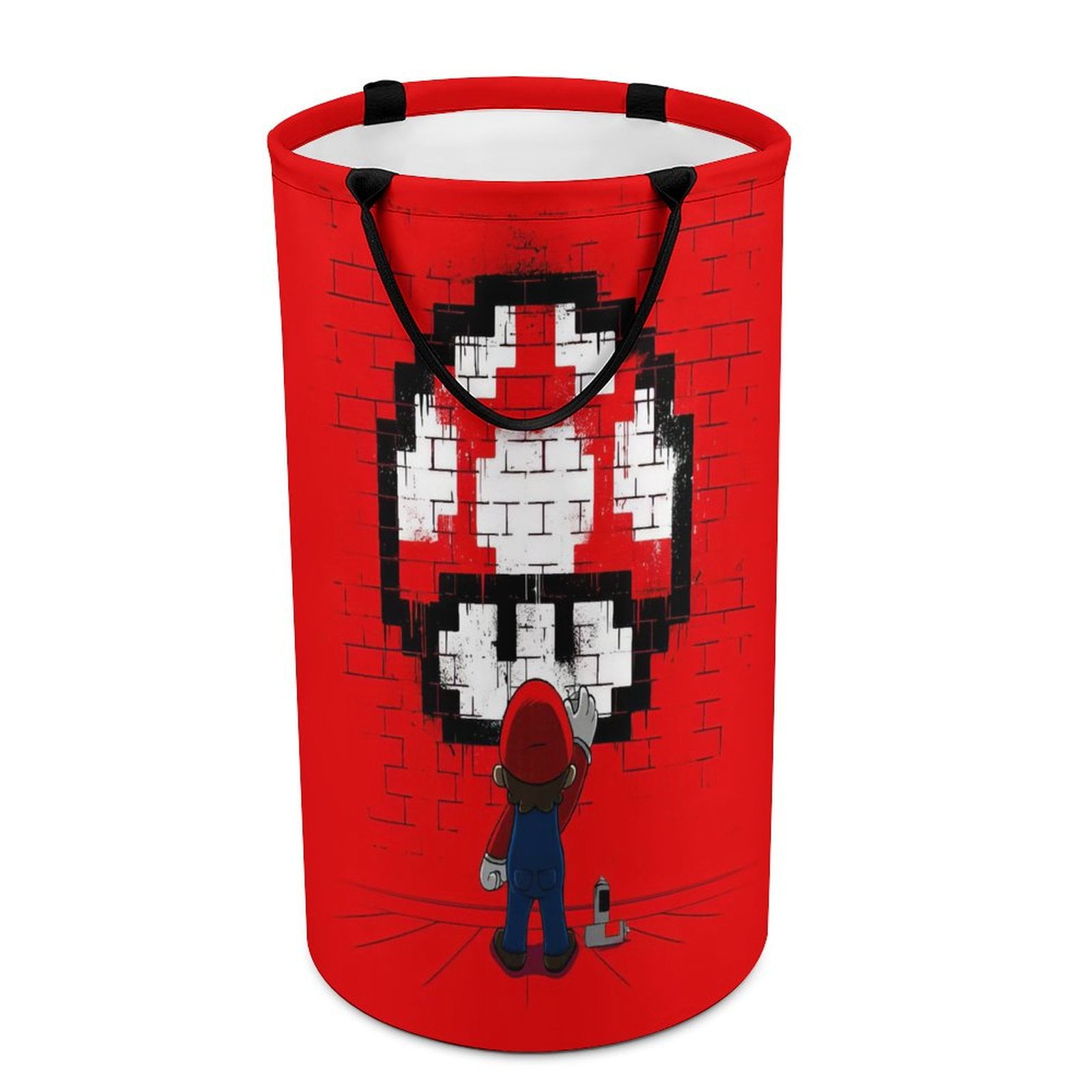 Super Mario Laundry Basket Hamper Holder Portable 86L Tall Collapsible ...
