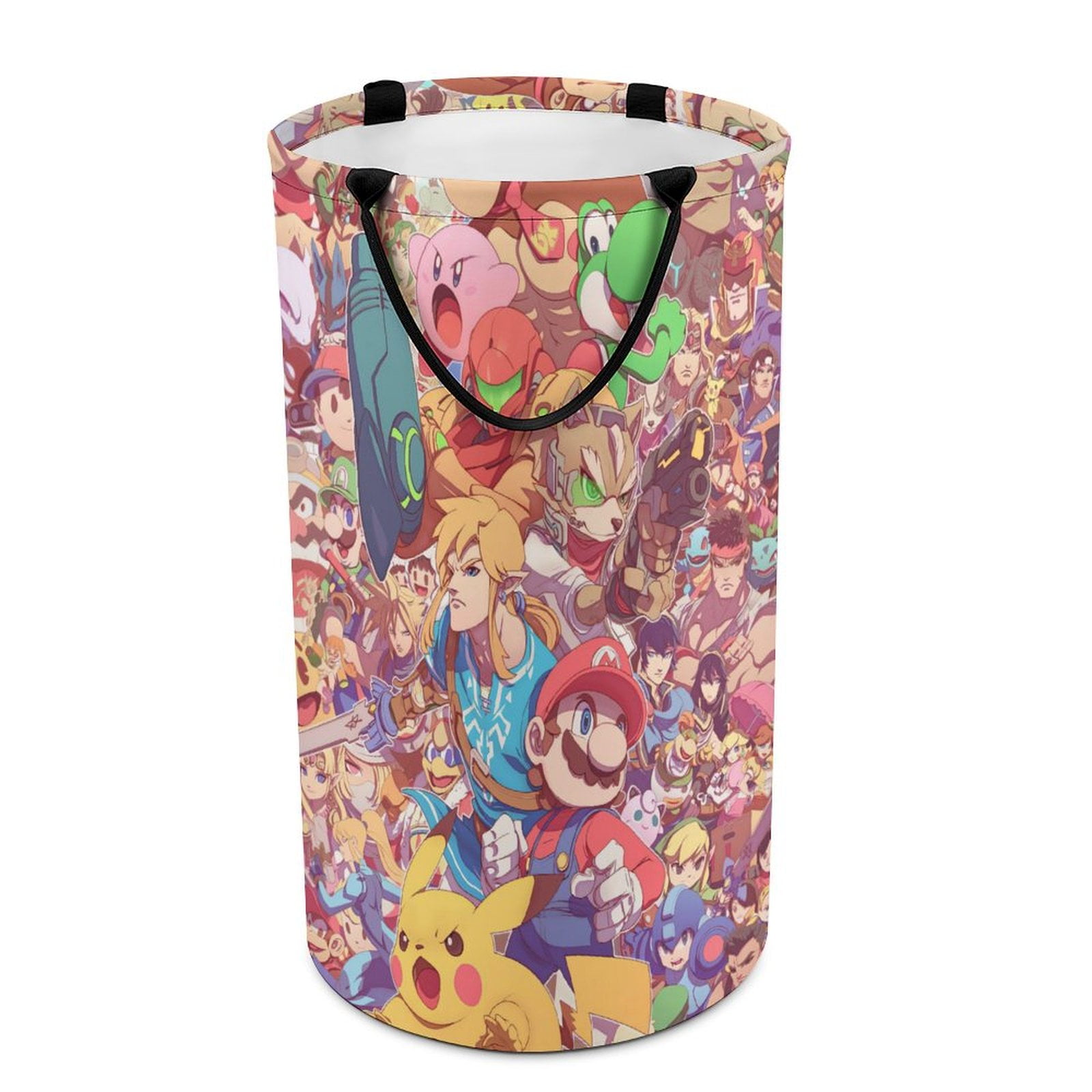 Super Mario Laundry Basket Hamper Holder Portable 86L Tall Collapsible ...