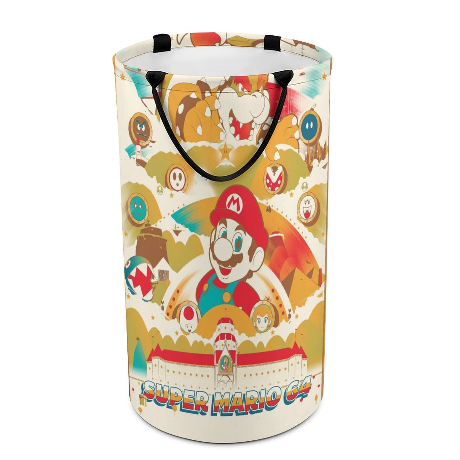 Super Mario Laundry Basket Hamper Holder Portable 86L Tall Collapsible ...