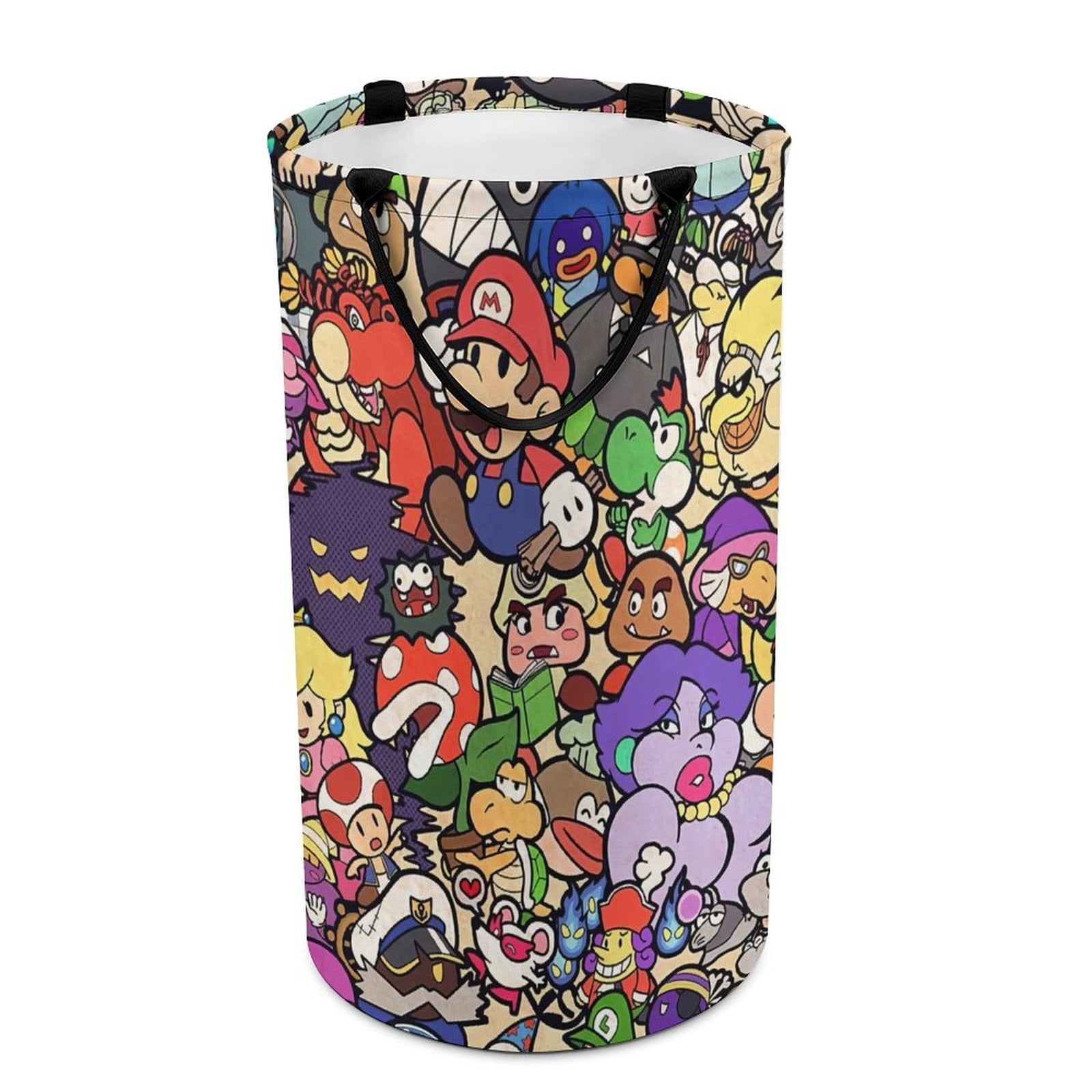 Super Mario Laundry Basket Hamper Holder Portable 86L Tall Collapsible ...