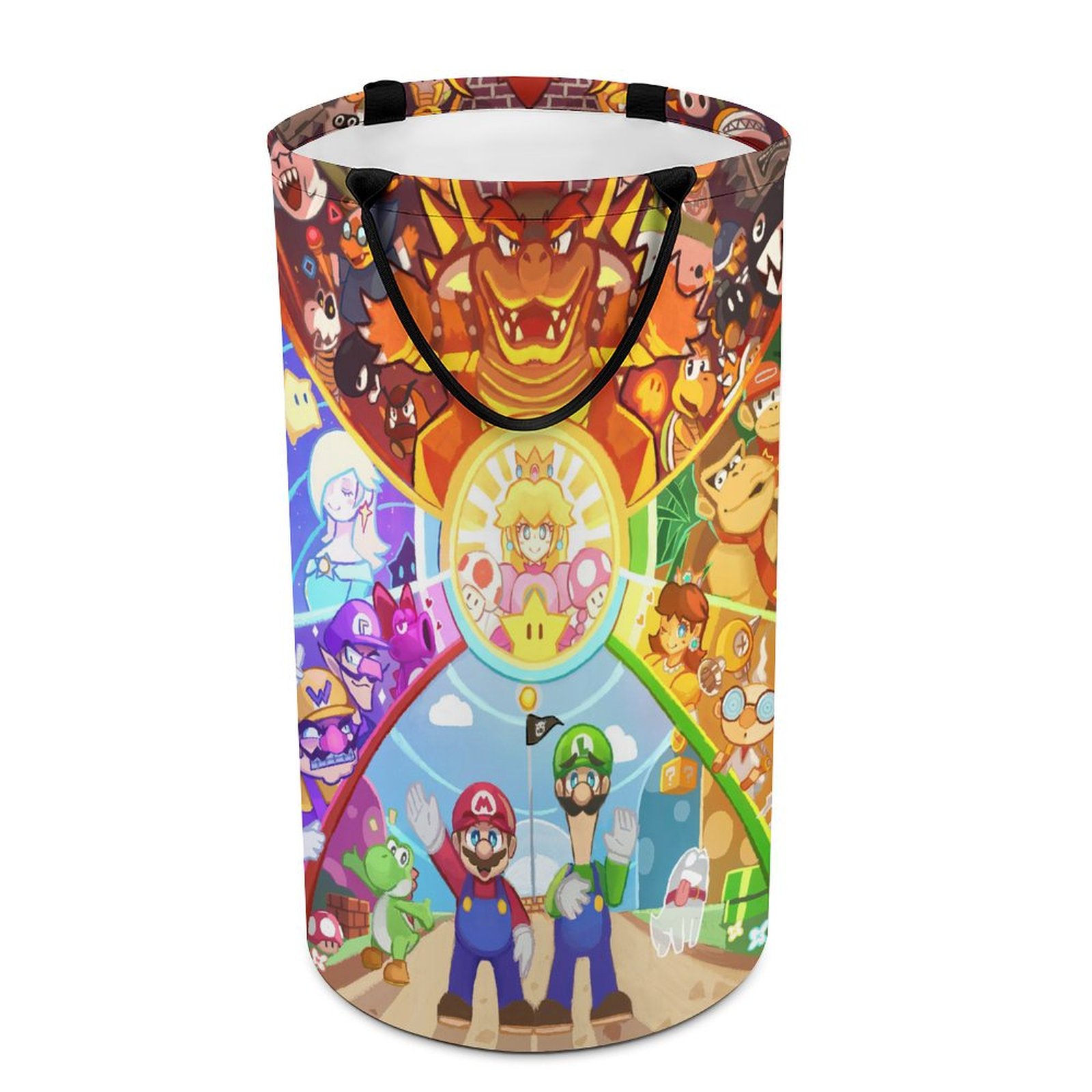 Super Mario Laundry Basket Hamper Holder Portable 86L Tall Collapsible ...