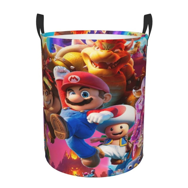 Super Mario Laundry Hamper Laundrys Basket Waterproof Durable Portable ...