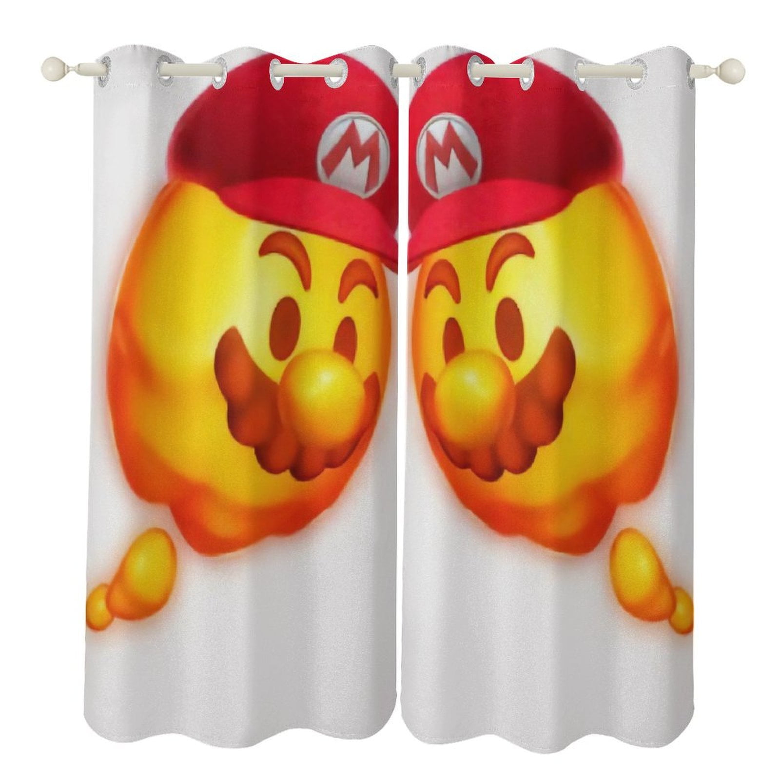 Super-Mario Lava Bubble Curtains 84 Inch,Blackout Curtains,Cartoon ...