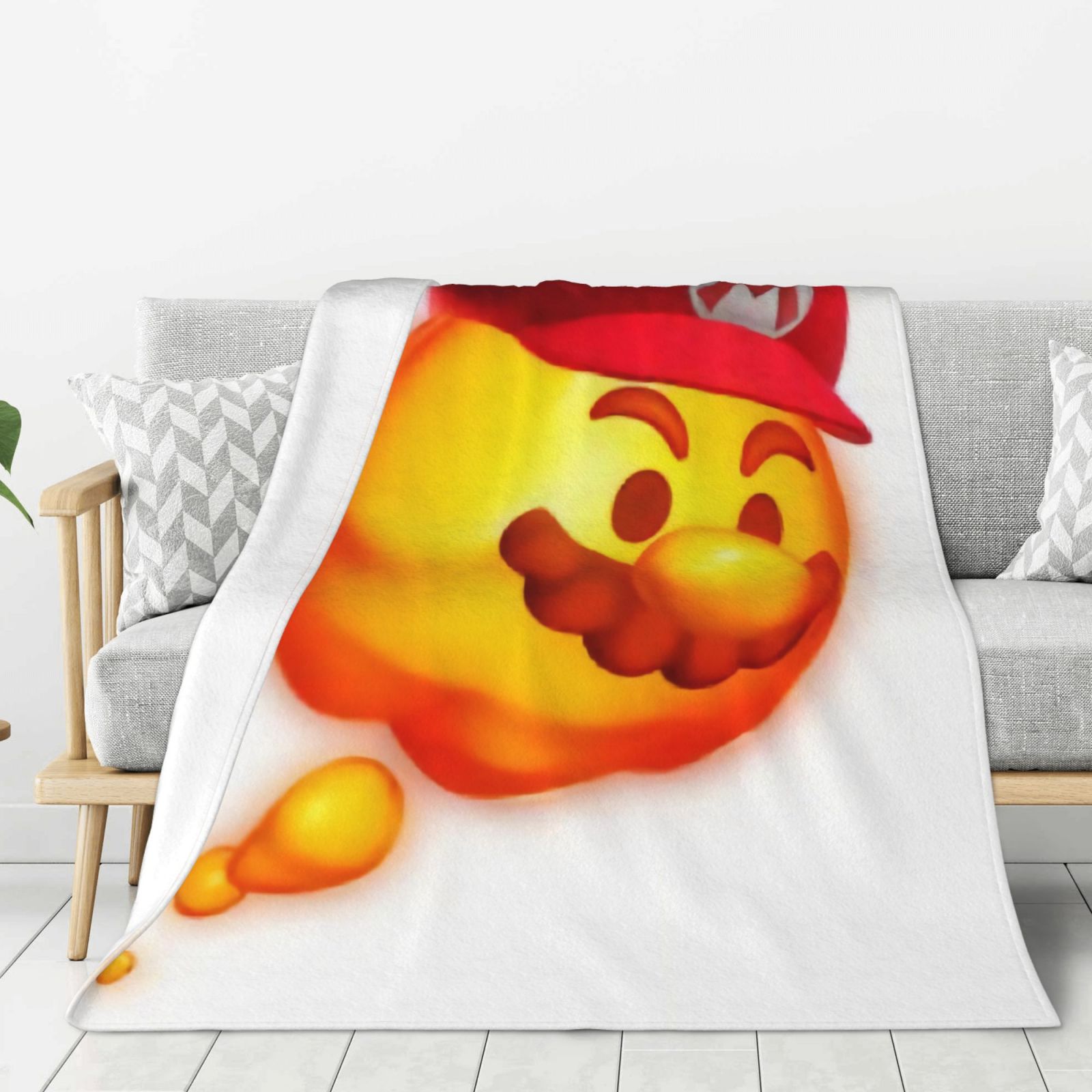 Super-Mario Lava Bubble Throw Blanket for Couch,Super Soft Cozy ...