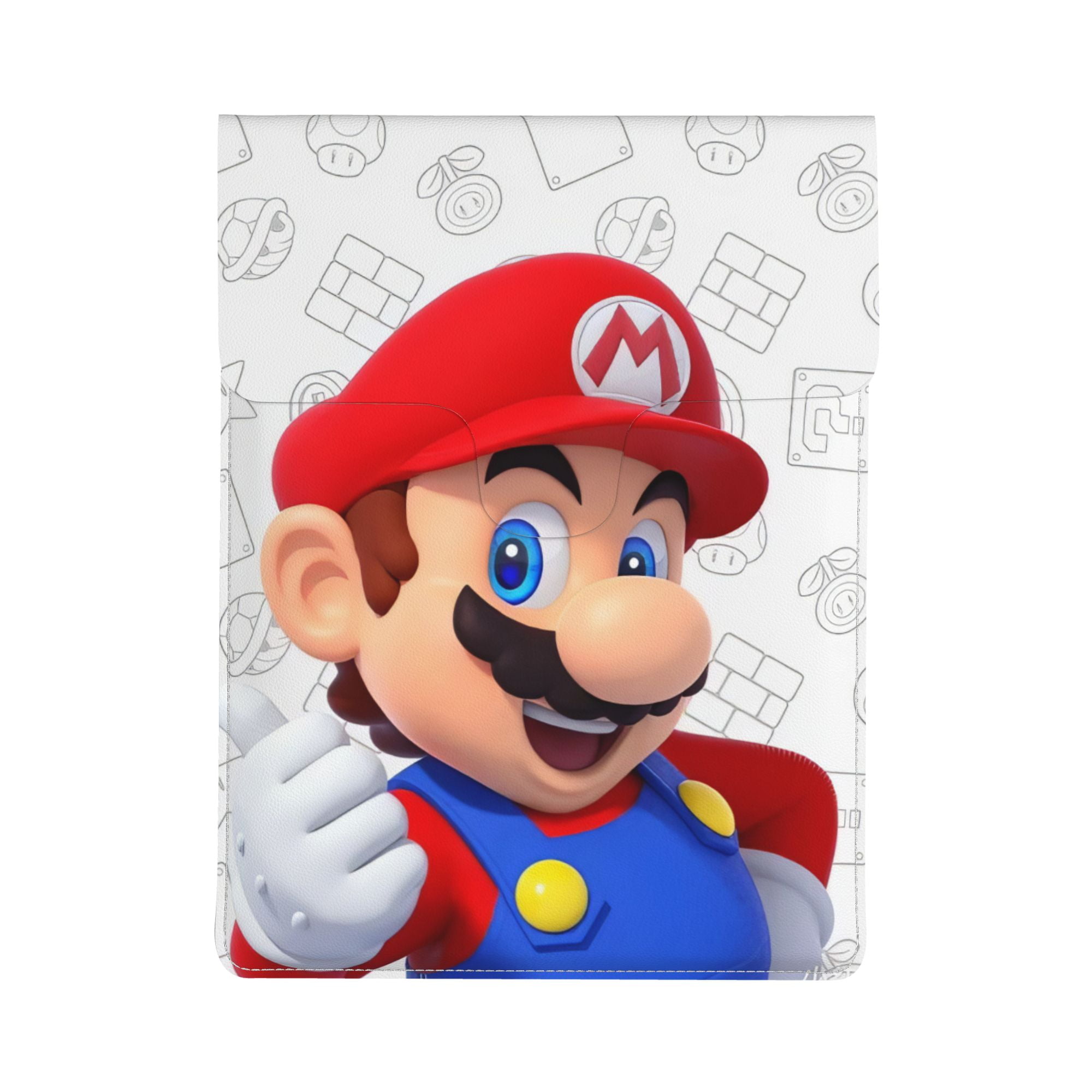 Super Mario Leather Laptop Sleeve Slim Protective Case Waterproof Cover ...