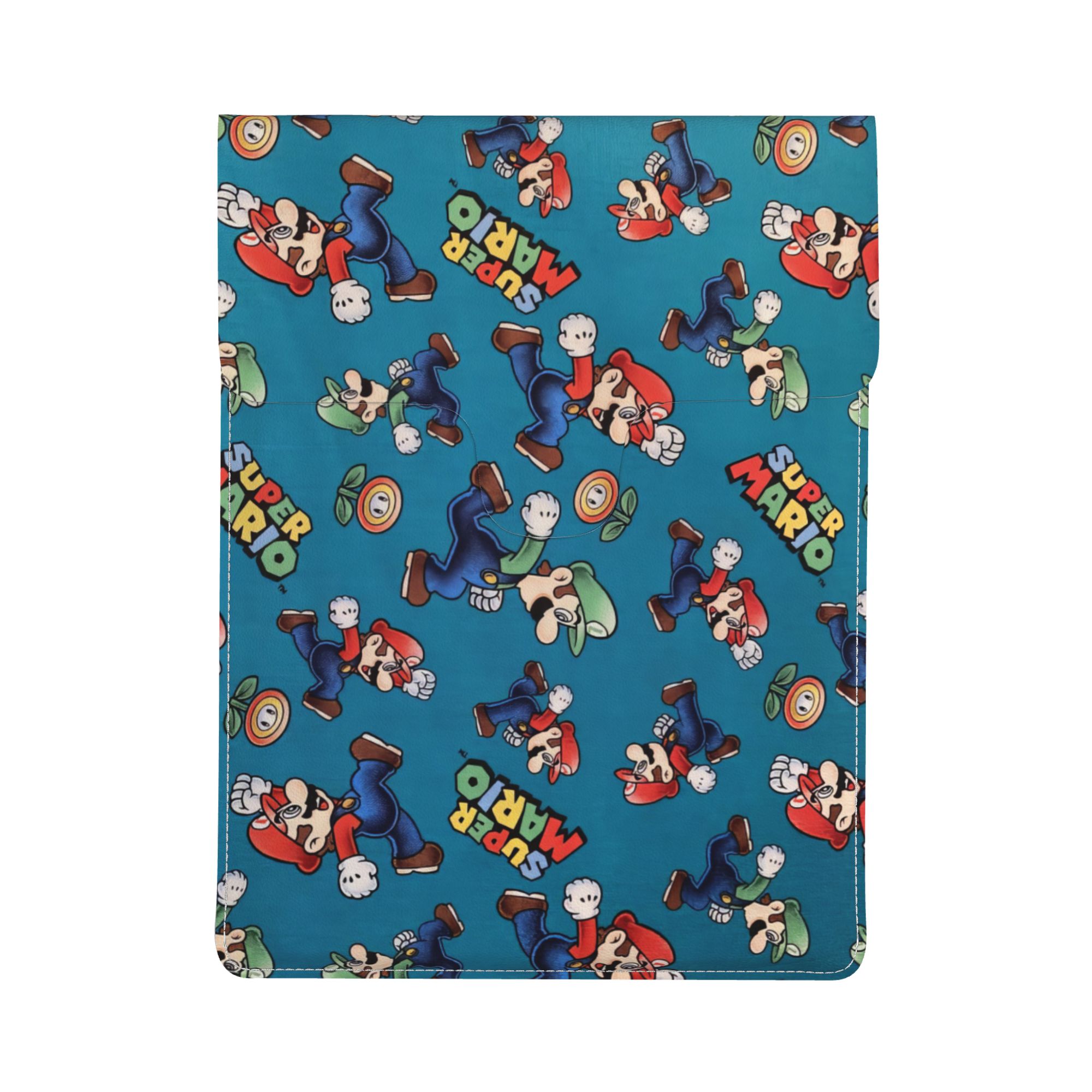 Super Mario Leather Laptop Sleeve Slim Protective Case Waterproof Cover ...