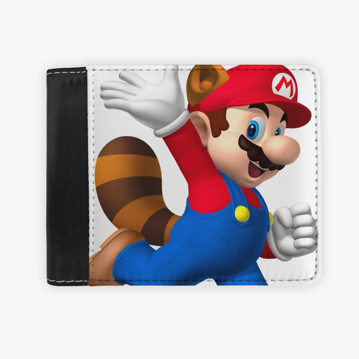 Super Mario Leather Minimalist Wallet, Cartoon Pattern, Bifold, Light ...