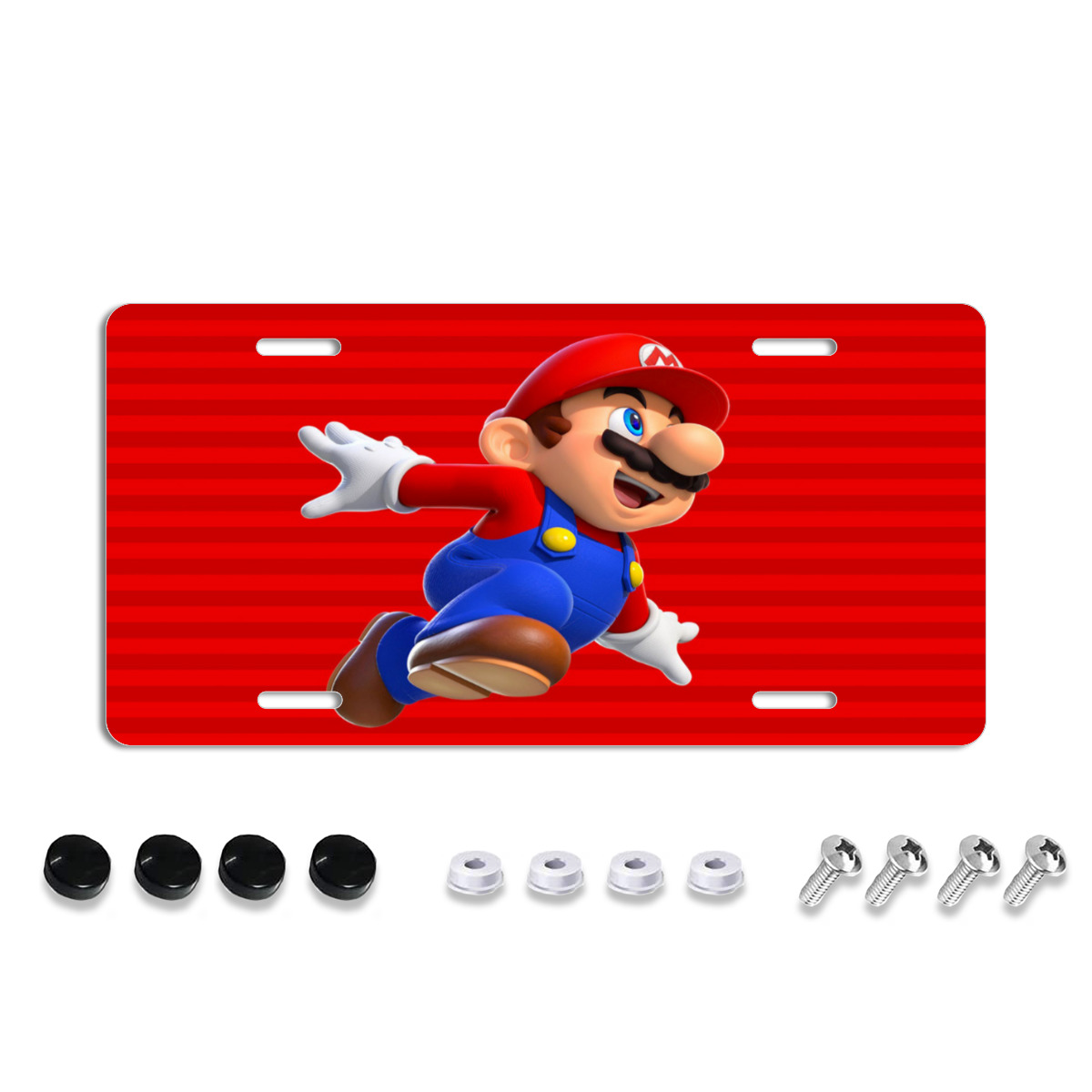 Super Mario License plate cover, 1 piece snap-on license plate cover ...