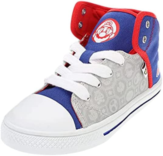 Super Mario Little & Big Boys High Top Sneakers - Walmart.com
