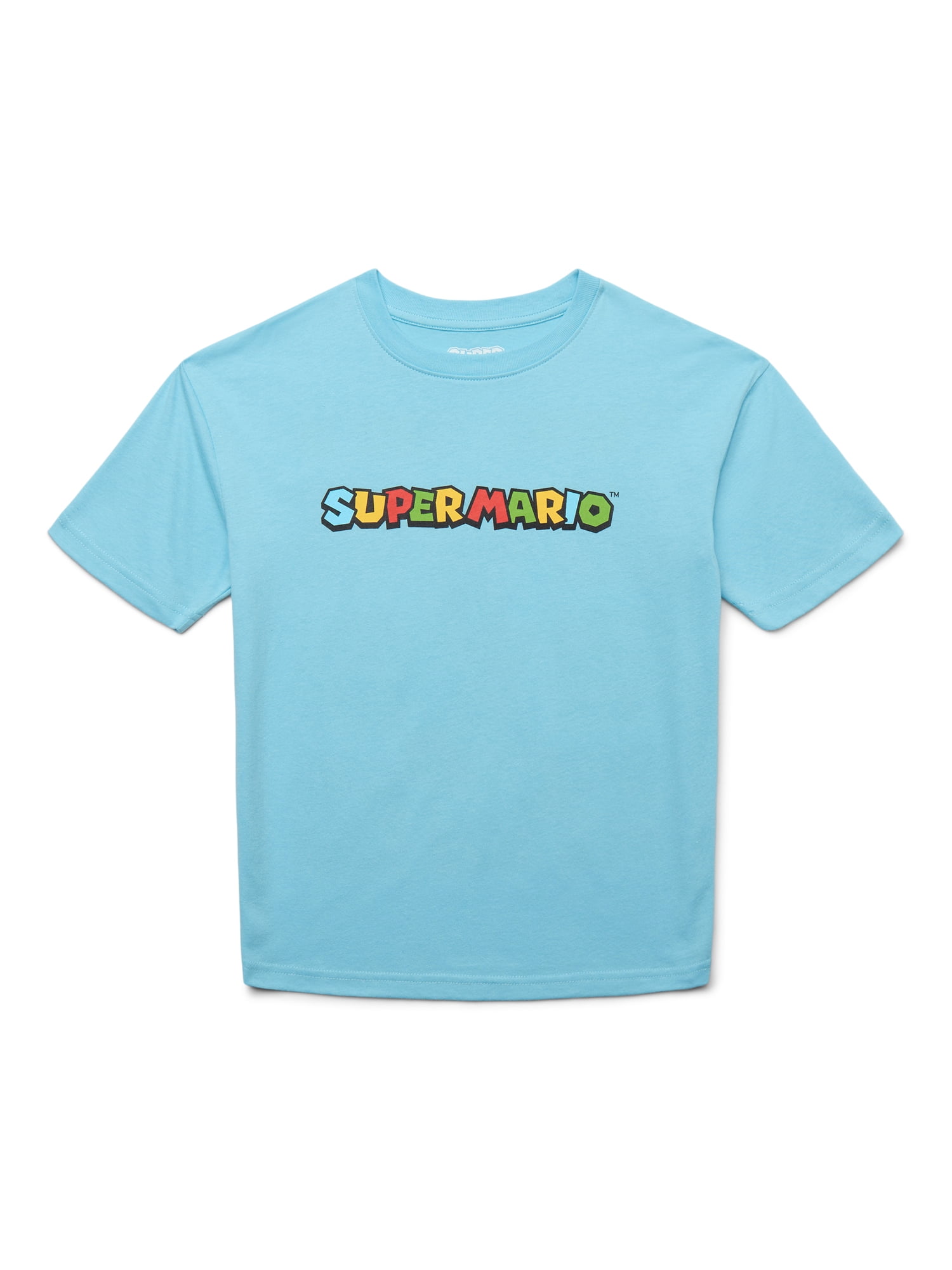 Super Mario Little Boys and Big Boys Graphic Tee with Short Sleeves ...