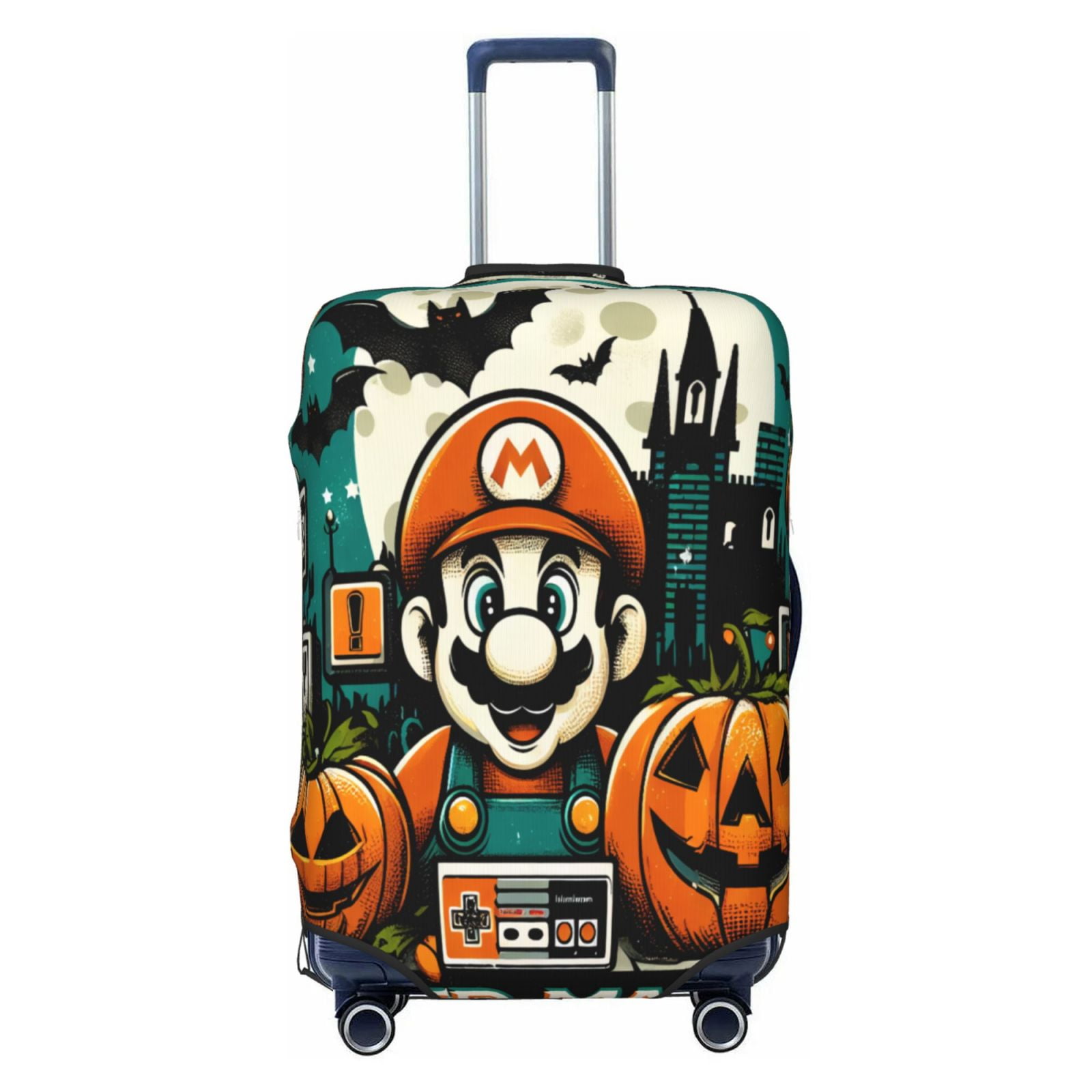 Super Mario Luggage Cover Approved Travel Suitcase Protector Elastic ...