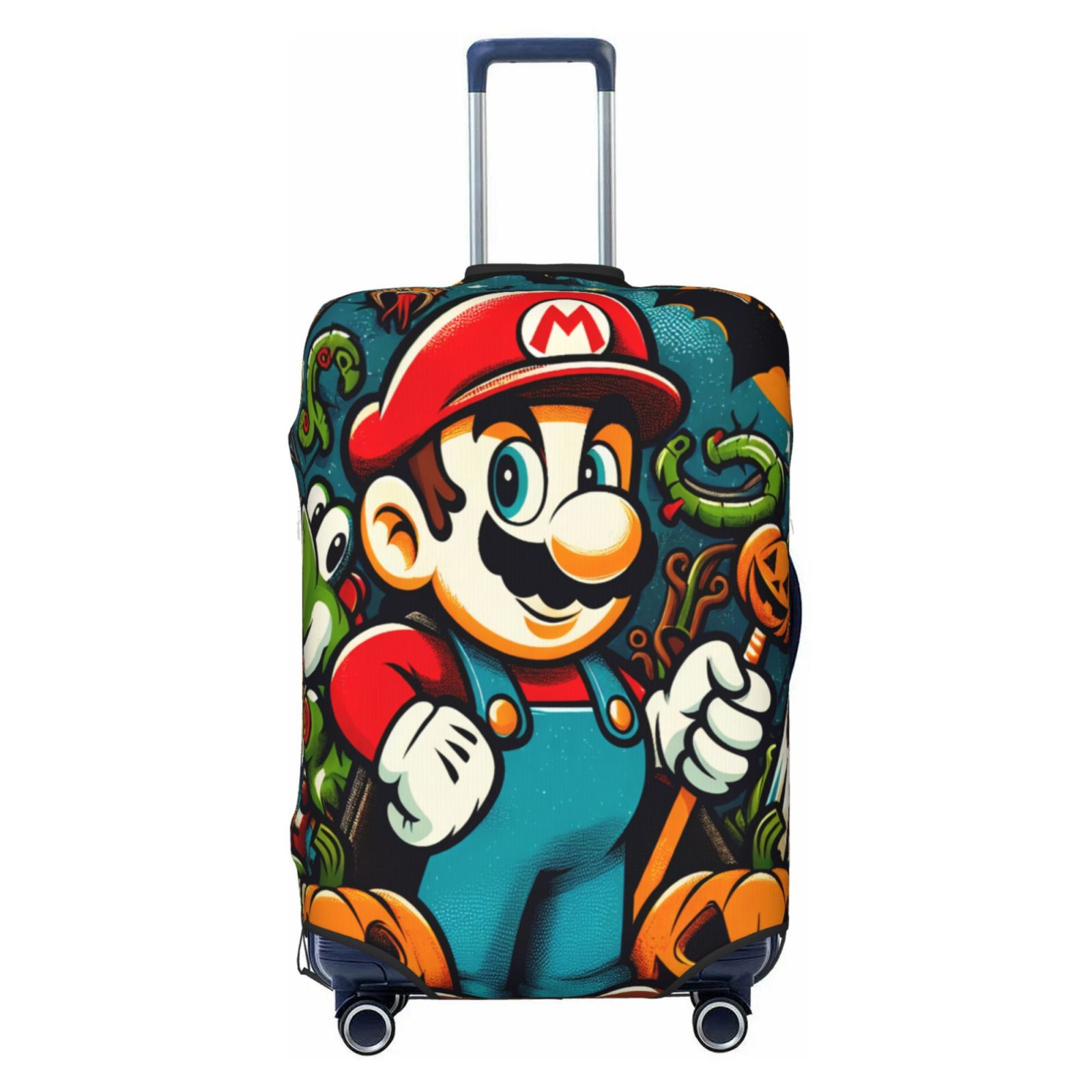 Super Mario Luggage Cover Approved Travel Suitcase Protector Elastic ...