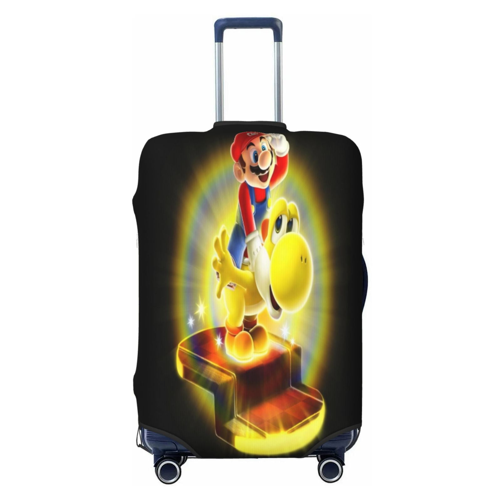 Super Mario Luggage Suitcase Covers Elastic Washable Cartoon Luggage ...