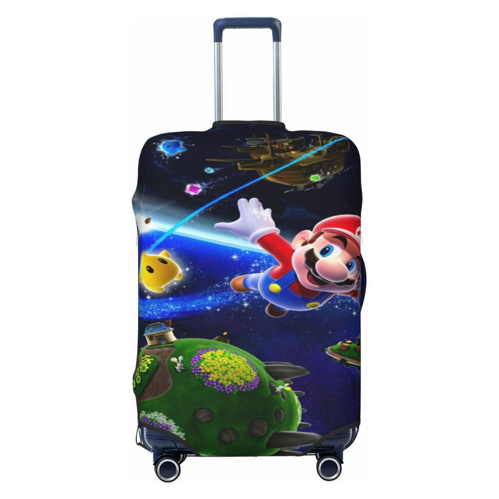 Super Mario Luggage Suitcase Covers Elastic Washable Cartoon Luggage ...