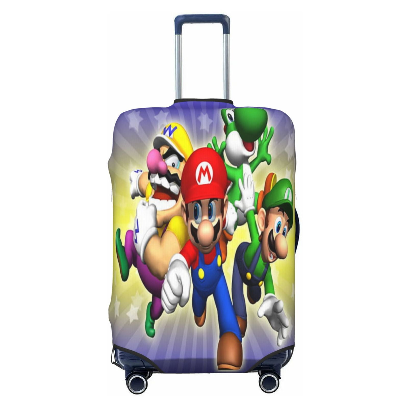 Super Mario Luggage Suitcase Covers Elastic Washable Cartoon Luggage ...