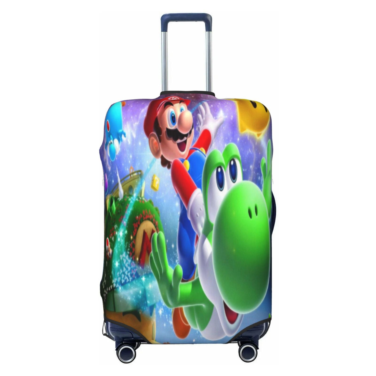 Super Mario Luggage Suitcase Covers Elastic Washable Cartoon Luggage ...