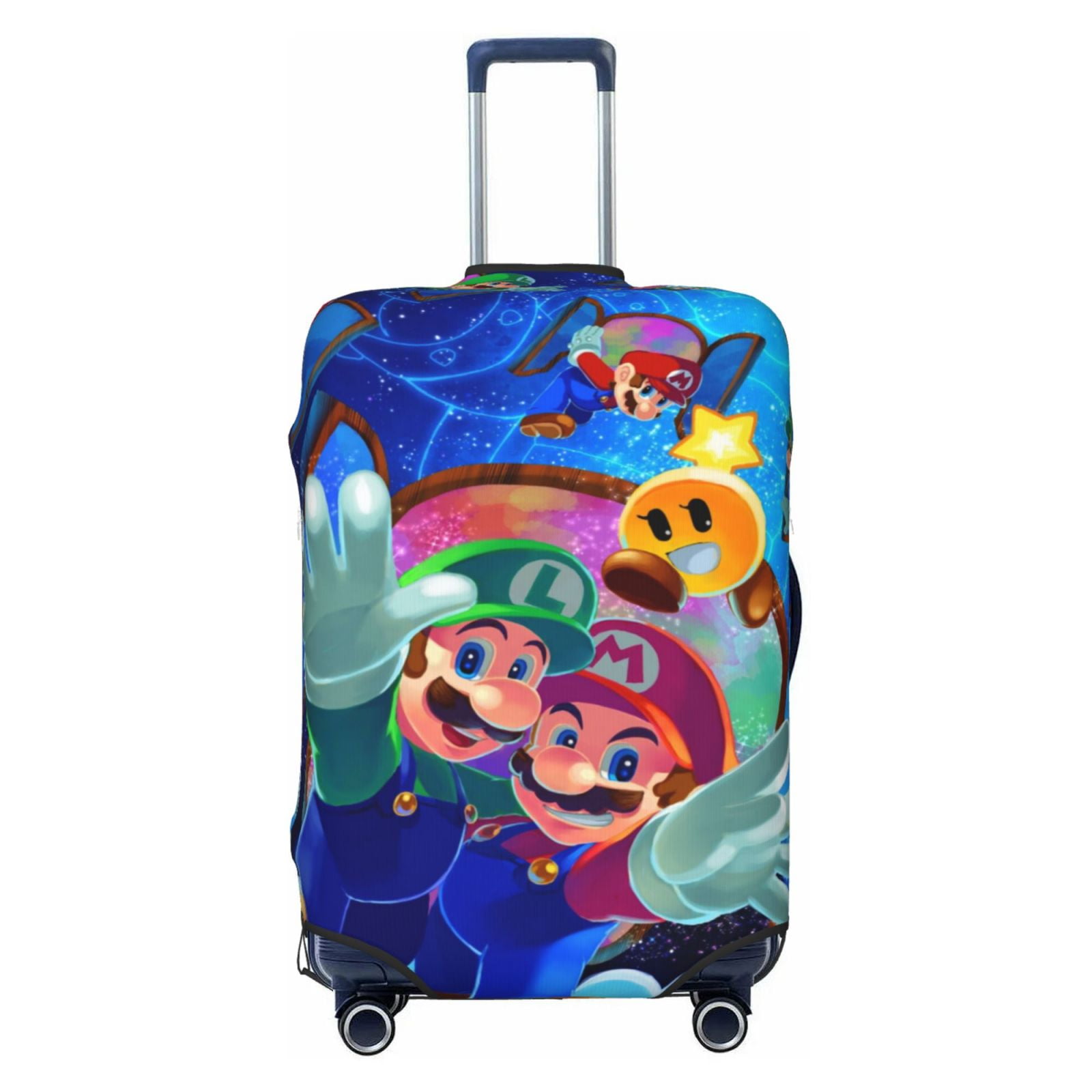 Super Mario Luggage Suitcase Covers Elastic Washable Cartoon Luggage ...