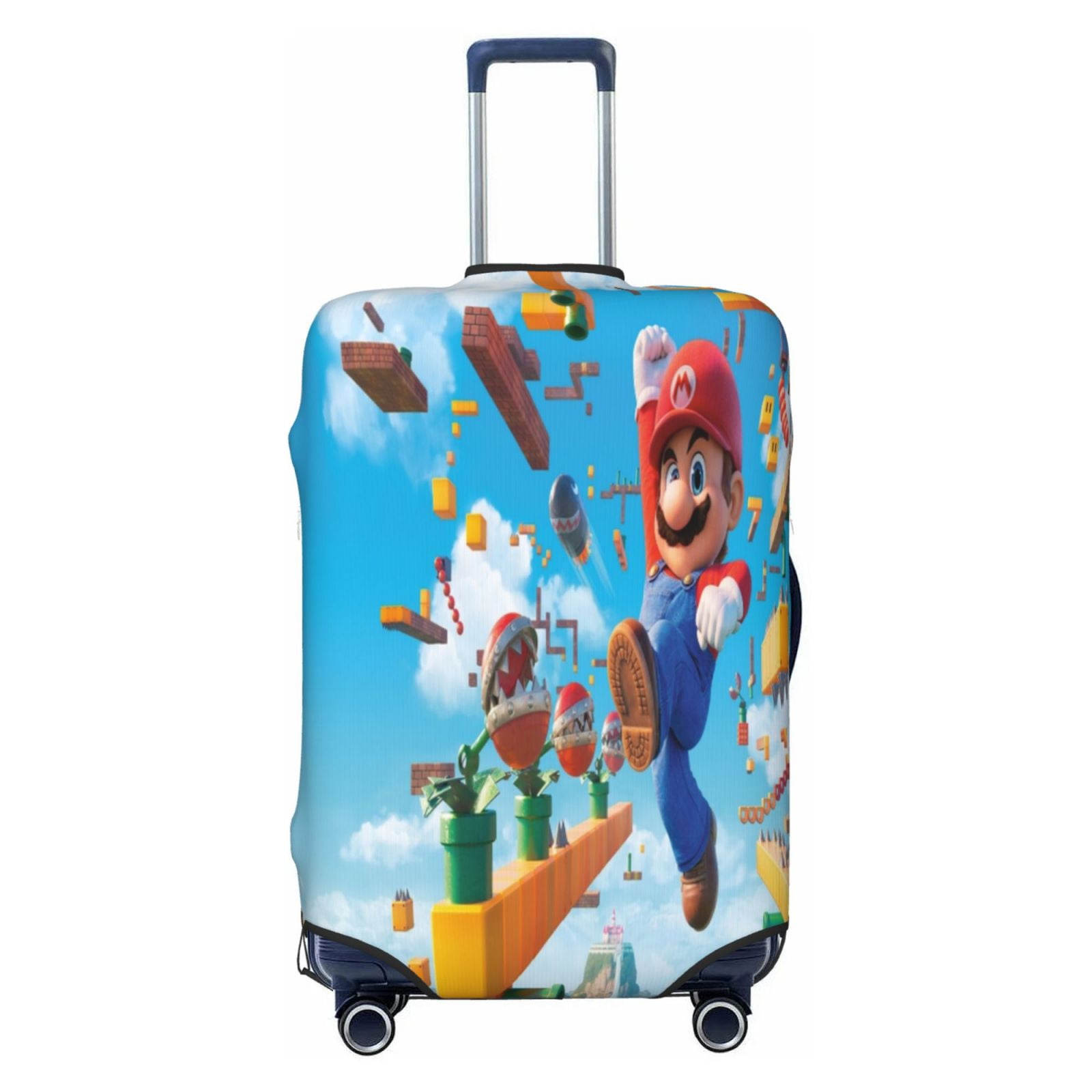 Super Mario Luggage Suitcase Covers Elastic Washable Cartoon Luggage ...