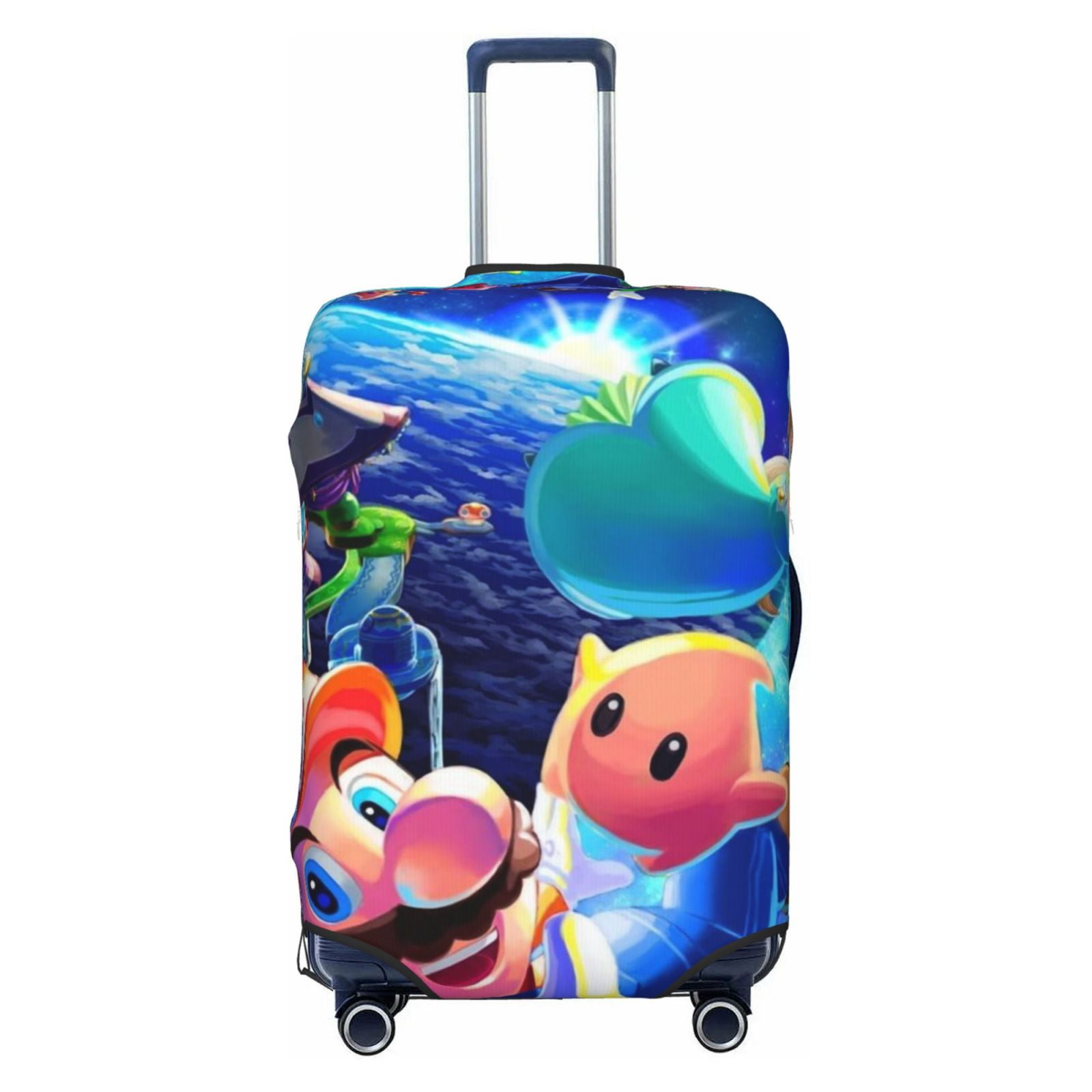 Super Mario Luggage Suitcase Covers Elastic Washable Cartoon Luggage ...