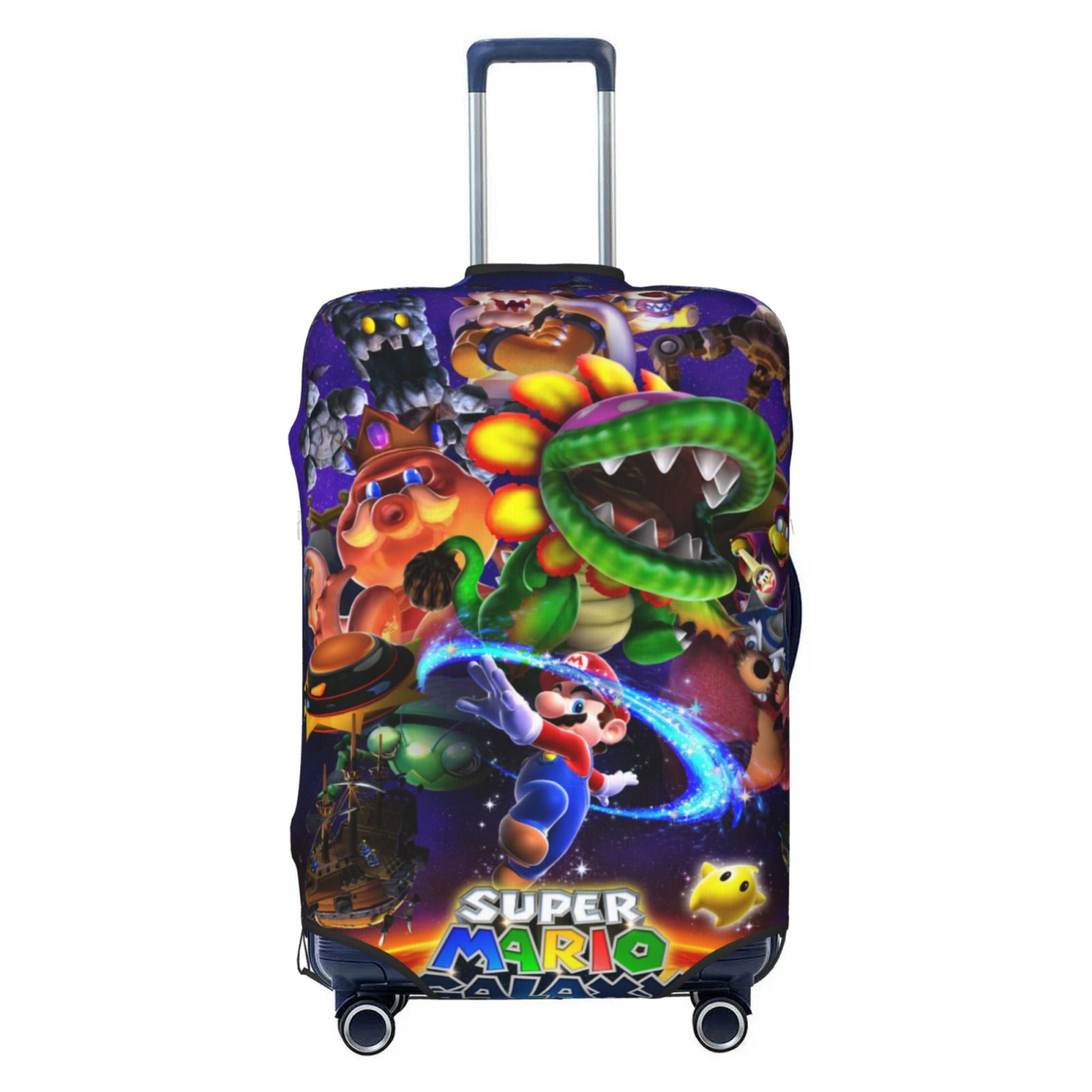 Super Mario Luggage Suitcase Covers Elastic Washable Cartoon Luggage ...