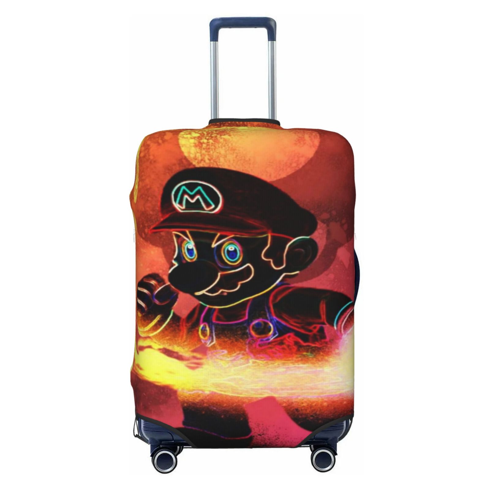 Super Mario Luggage Suitcase Covers Elastic Washable Cartoon Luggage ...