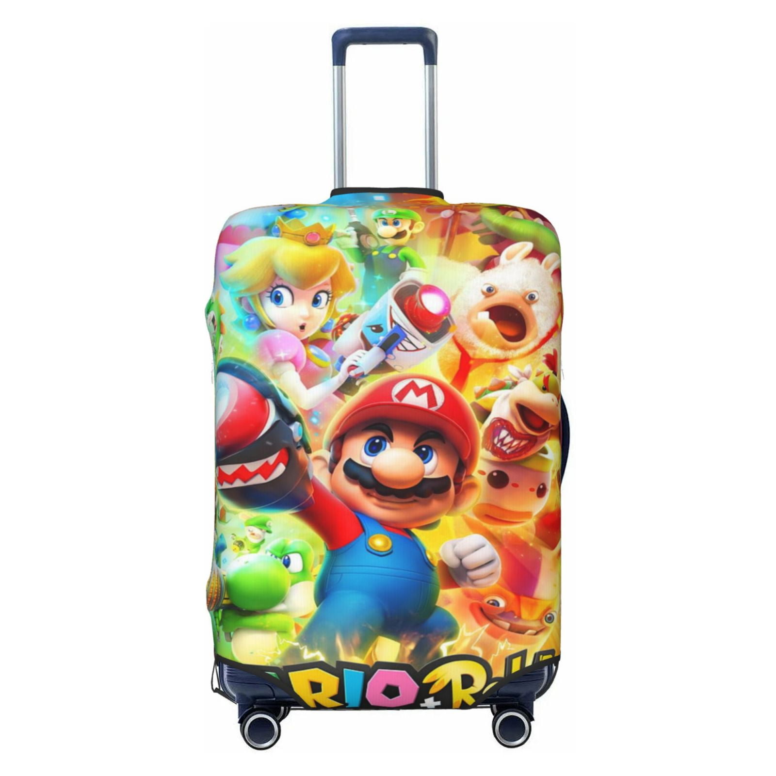 Super Mario Luggage Suitcase Covers Elastic Washable Cartoon Luggage ...