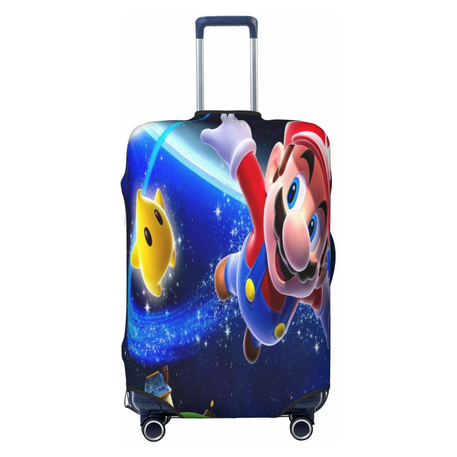 Super Mario Luggage Suitcase Covers Elastic Washable Cartoon Luggage ...