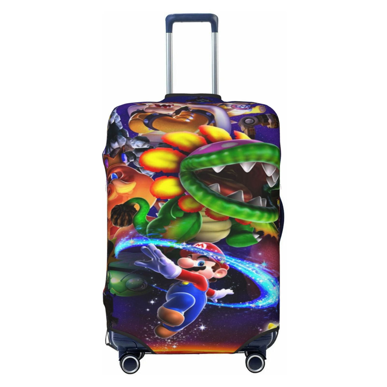 Super Mario Luggage Suitcase Covers Elastic Washable Cartoon Luggage ...