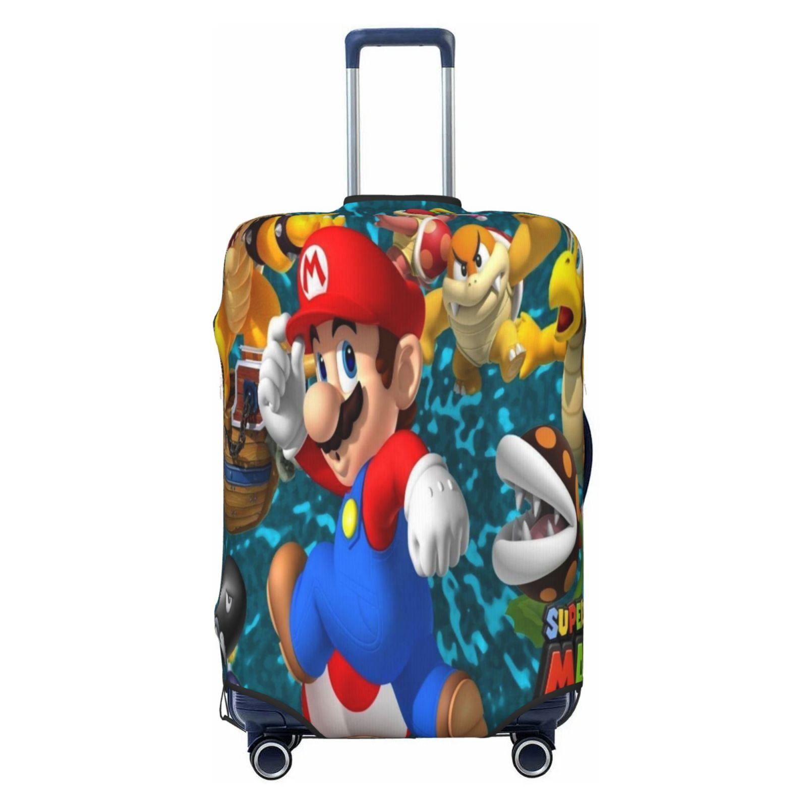 Super Mario Luggage Suitcase Covers Elastic Washable Cartoon Luggage ...