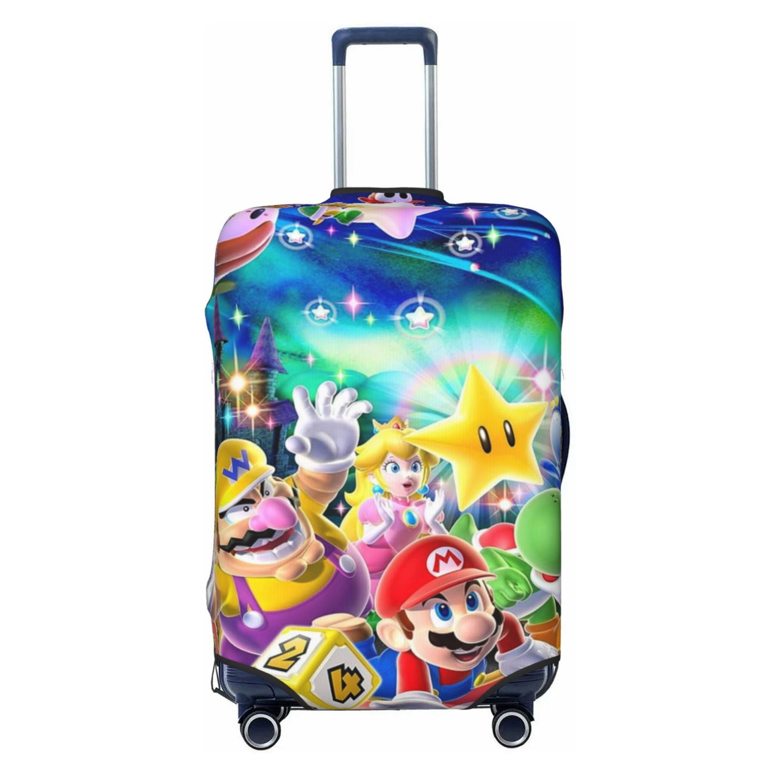 Super Mario Luggage Suitcase Covers Elastic Washable Cartoon Luggage ...