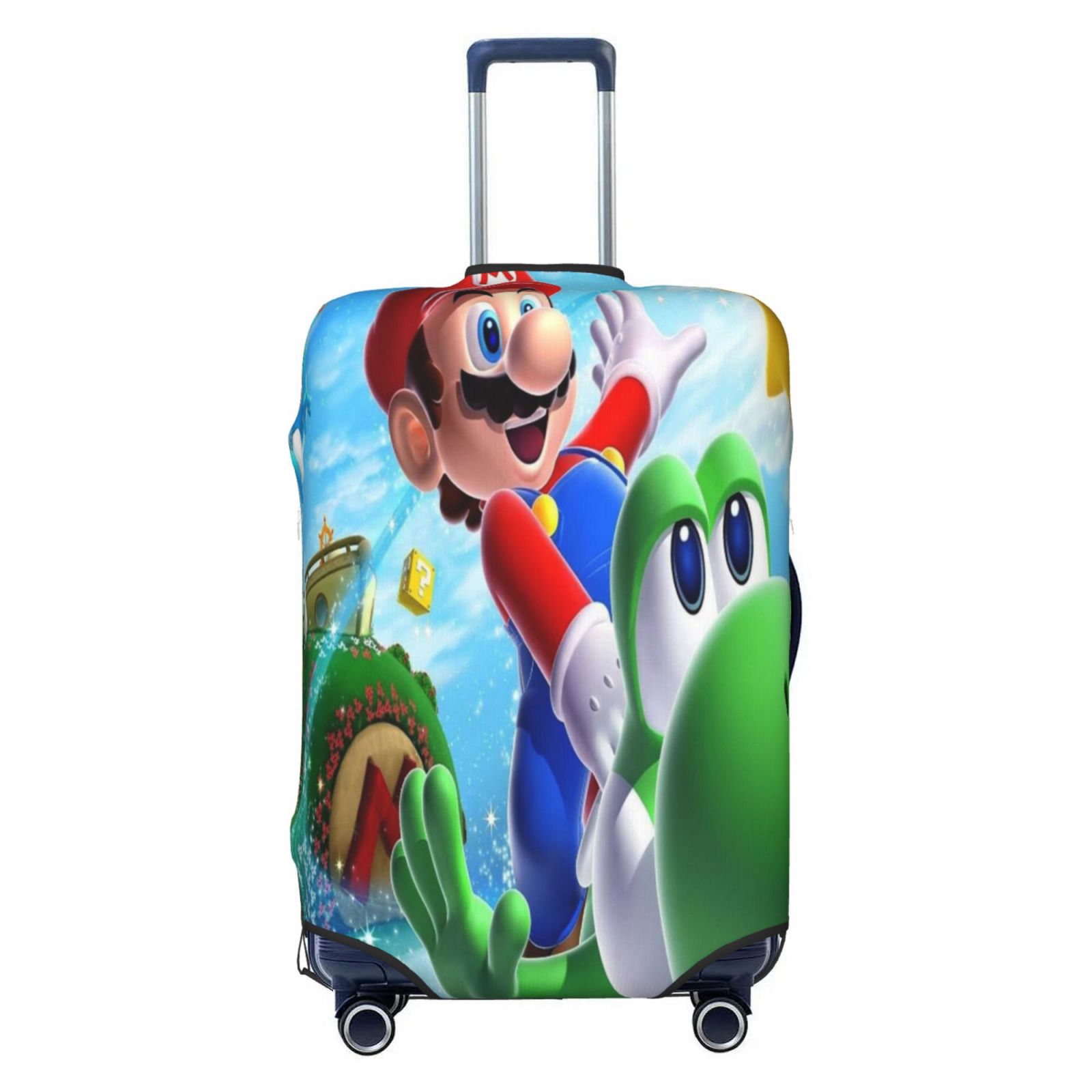 Super Mario Luggage Suitcase Covers Elastic Washable Cartoon Luggage ...