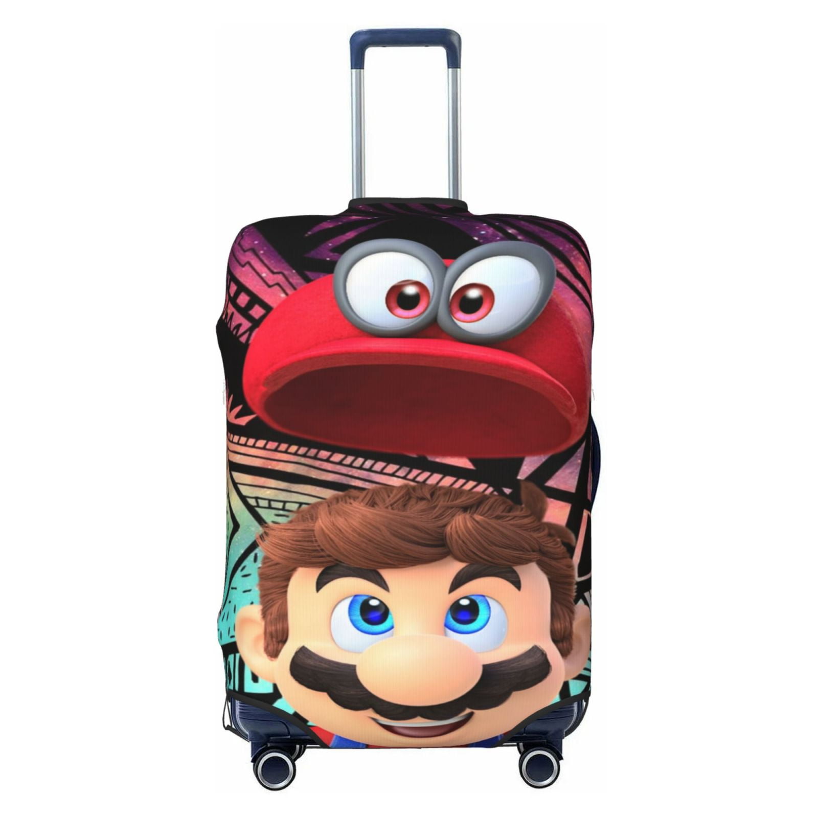 Super Mario Luggage Suitcase Covers Elastic Washable Cartoon Luggage ...